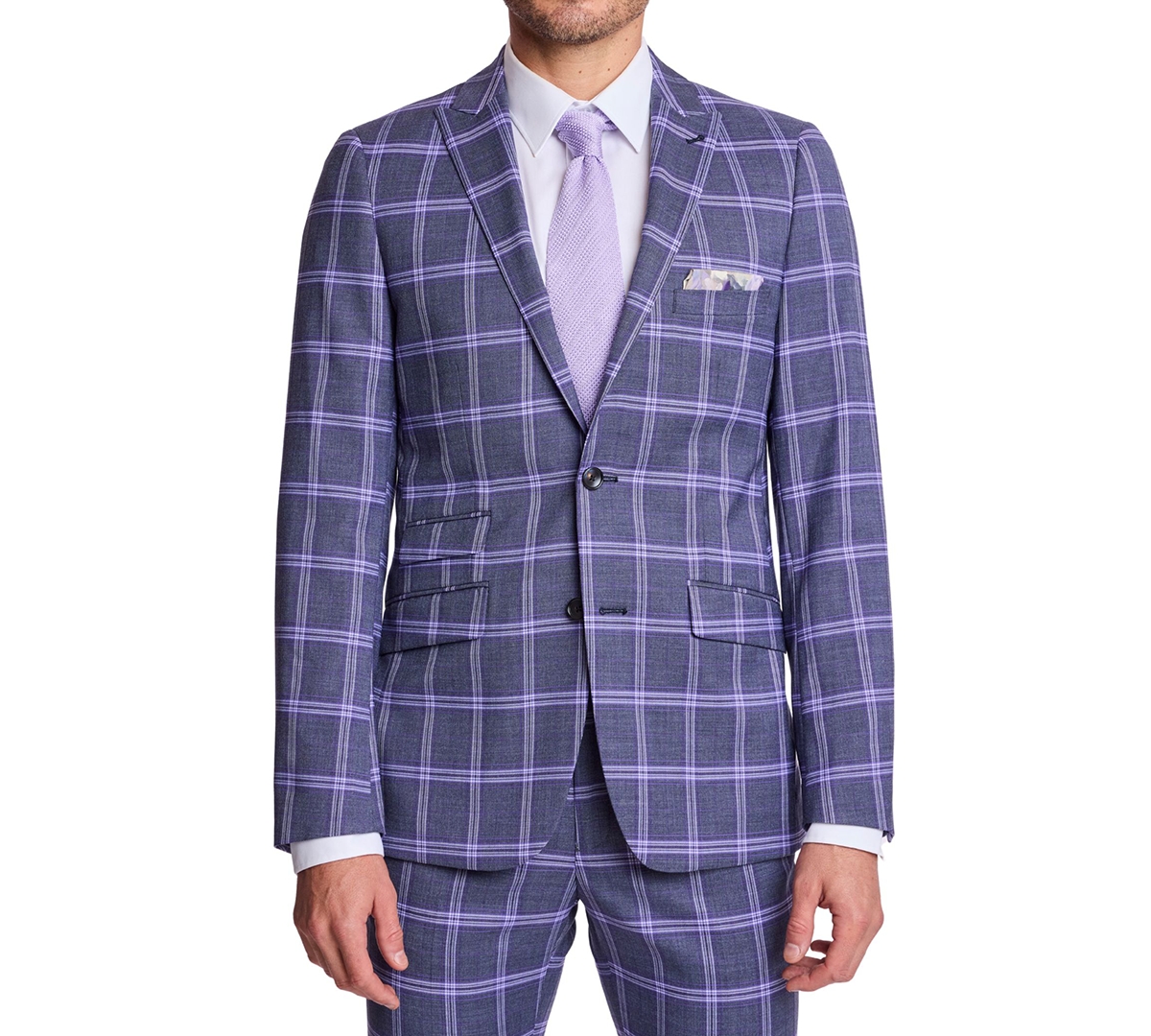 Click here for Paisley & Gray Mens Ashton Slim-Fit Peak Lapel Col... prices