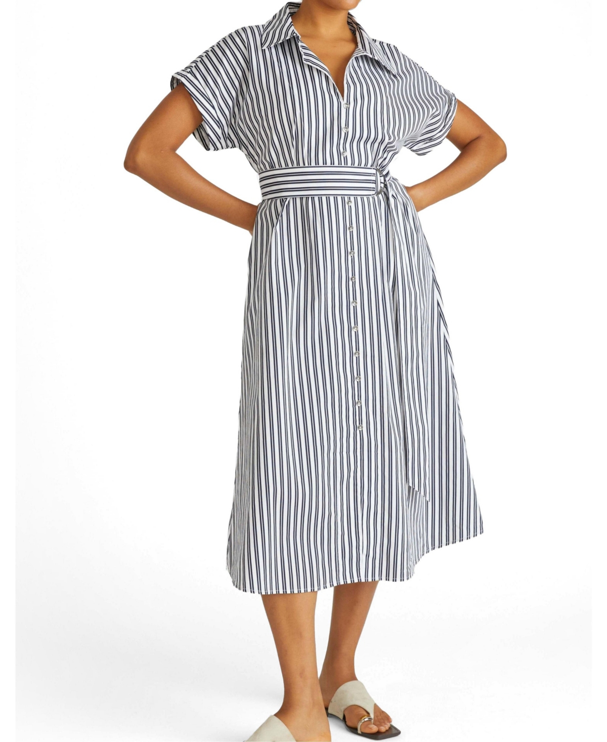Click here for Universal Standard Plus Size Sandy Stretch Poplin... prices