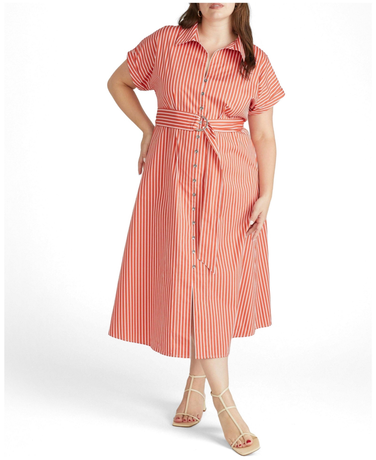 Click here for Universal Standard Plus Size Sandy Stretch Poplin... prices