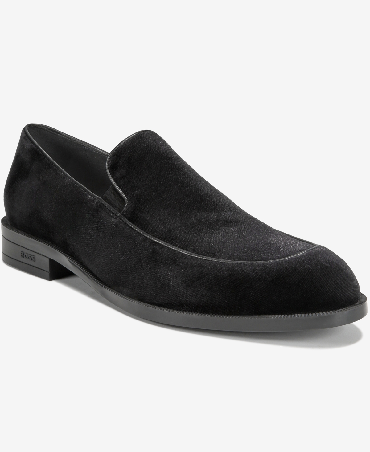 Click here for Boss by Hugo Boss Mens Tayil Velvet Loafers - blac... prices