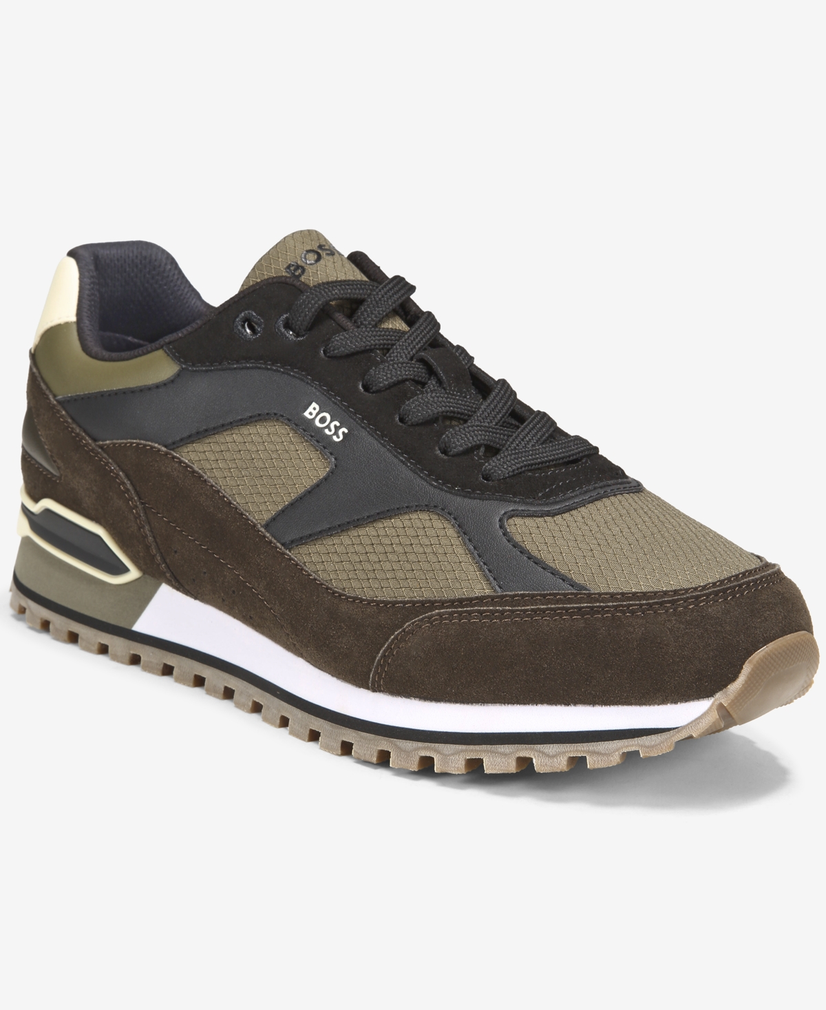 Click here for Boss by Hugo Boss Mens Parkour Runner Sneakers - o... prices