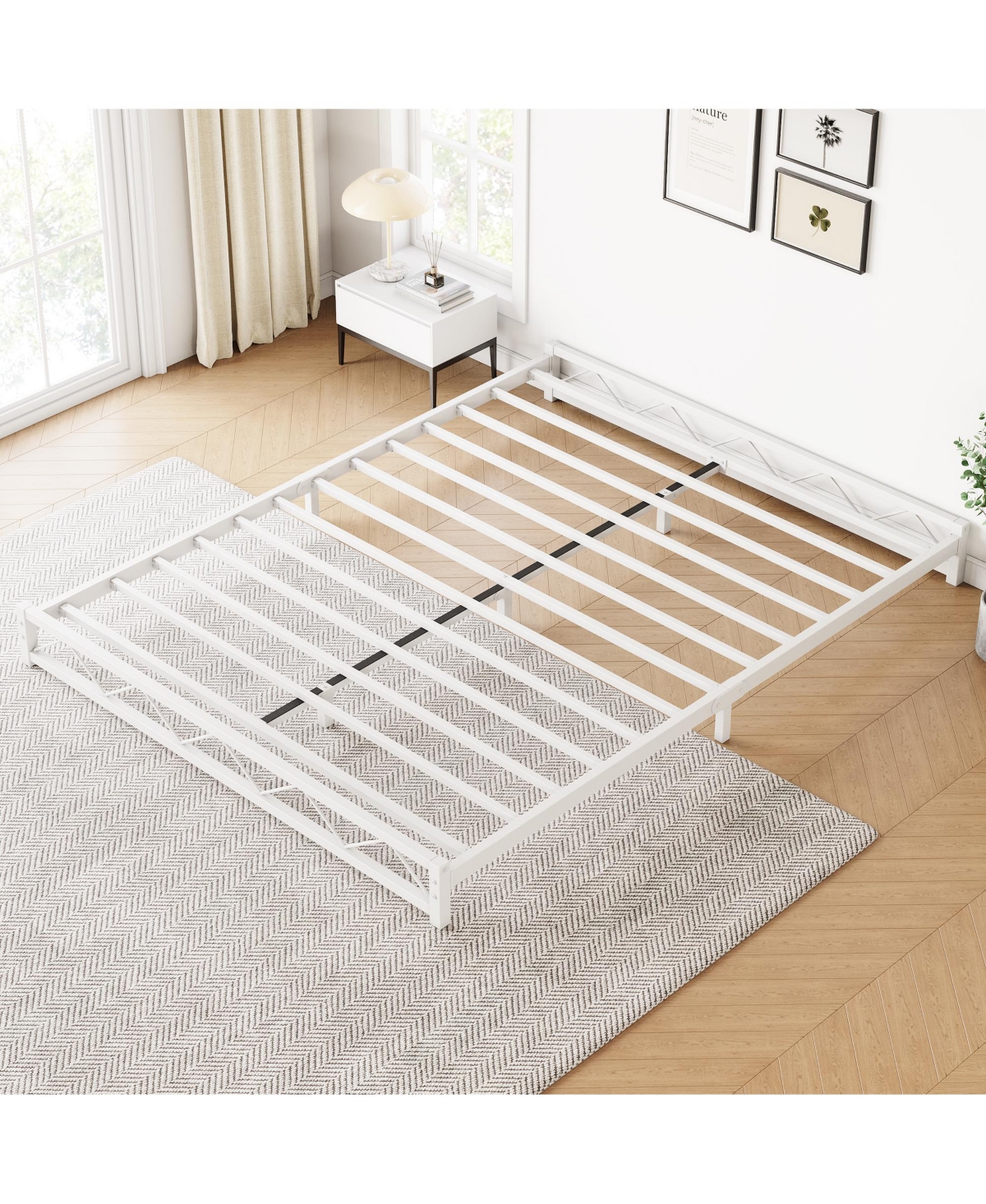 Click here for homfan Heavy Duty Metal Platform Bed Frame - 6 Inc... prices