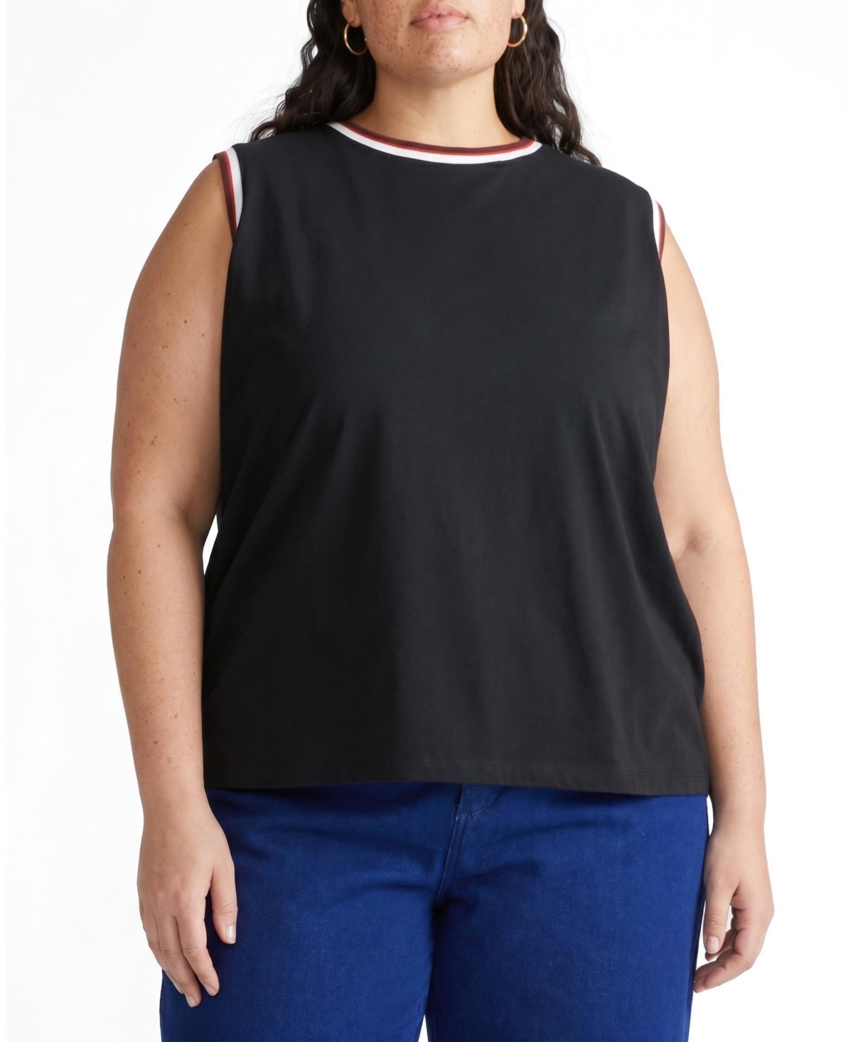 Click here for Universal Standard Plus Size Patti Muscle Tank - B... prices