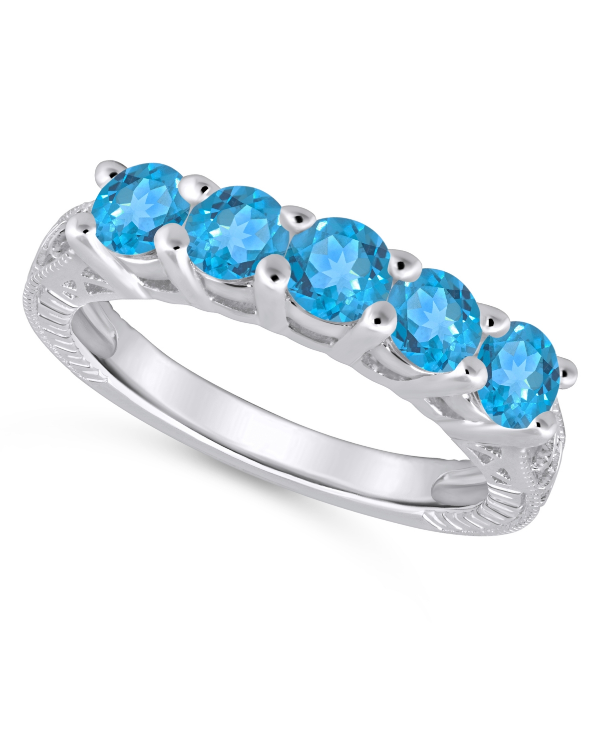 Click here for Blue Topaz (1-1/2 ct. t.w.) Ring in Sterling Silve... prices