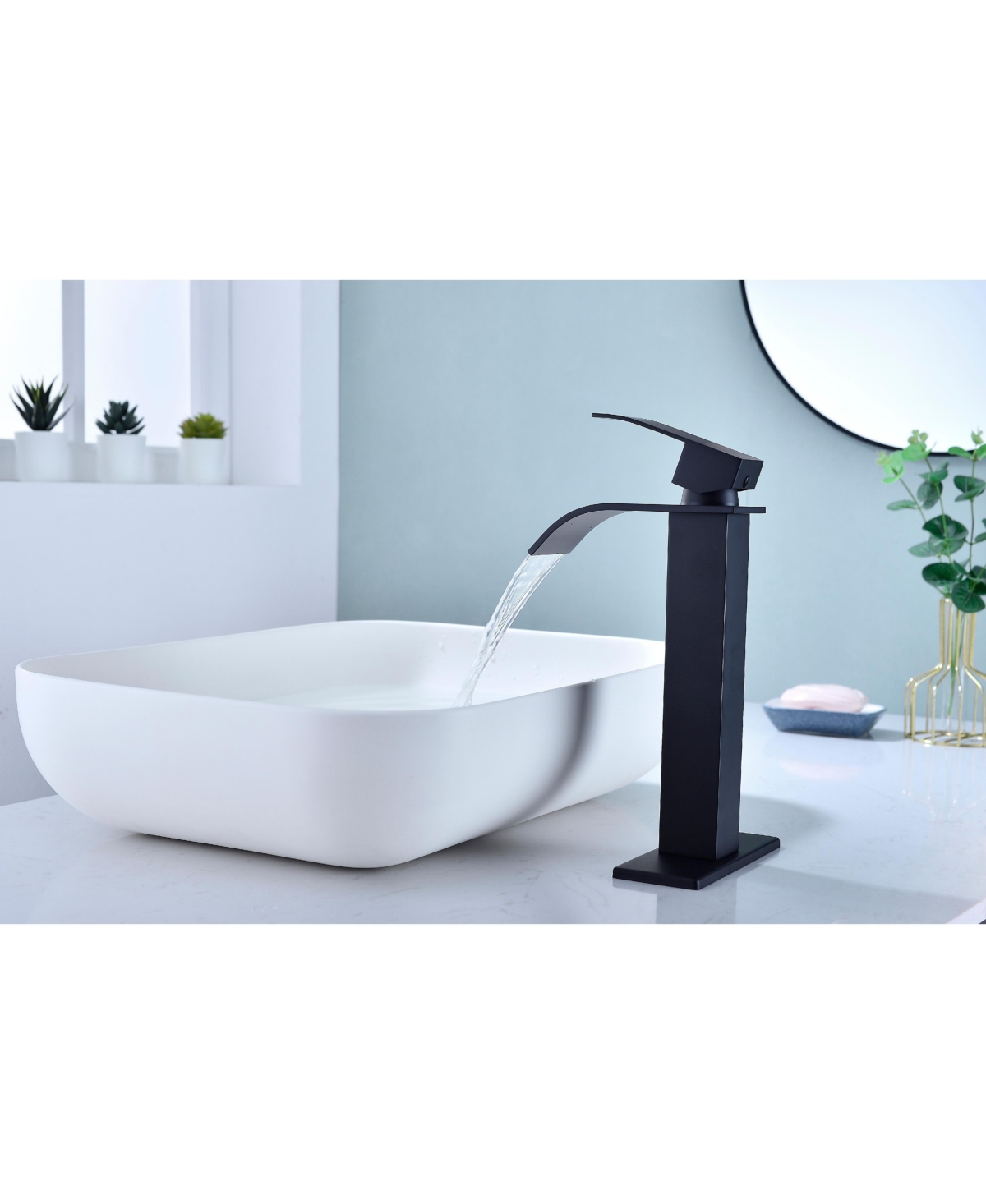 Click here for Phying Waterfall Spout Bathroom Sink Single Handle... prices