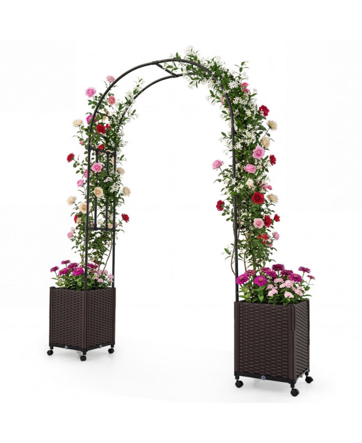 Click here for Gouun 91 in Garden Arch Trellis with 2 Self-Wateri... prices
