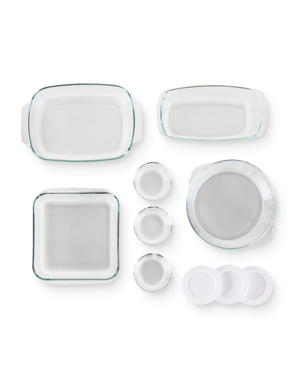 Click here for Sedona Glass 10-Piece Bakeware Set - White prices
