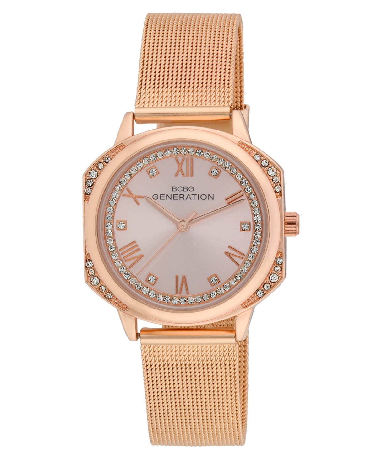 Click here for BCBGeneration Womens Quartz Octagonal Mesh Bracele... prices