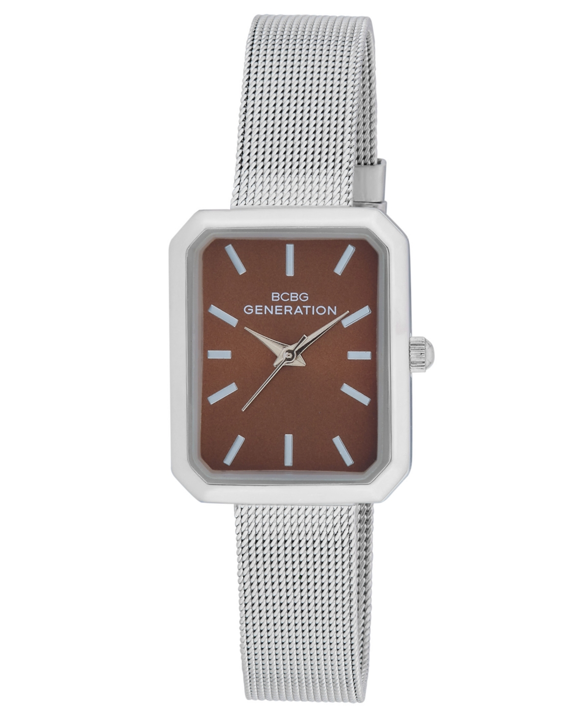 Click here for BCBGeneration Womens Quartz Rectangle Mesh Bracele... prices
