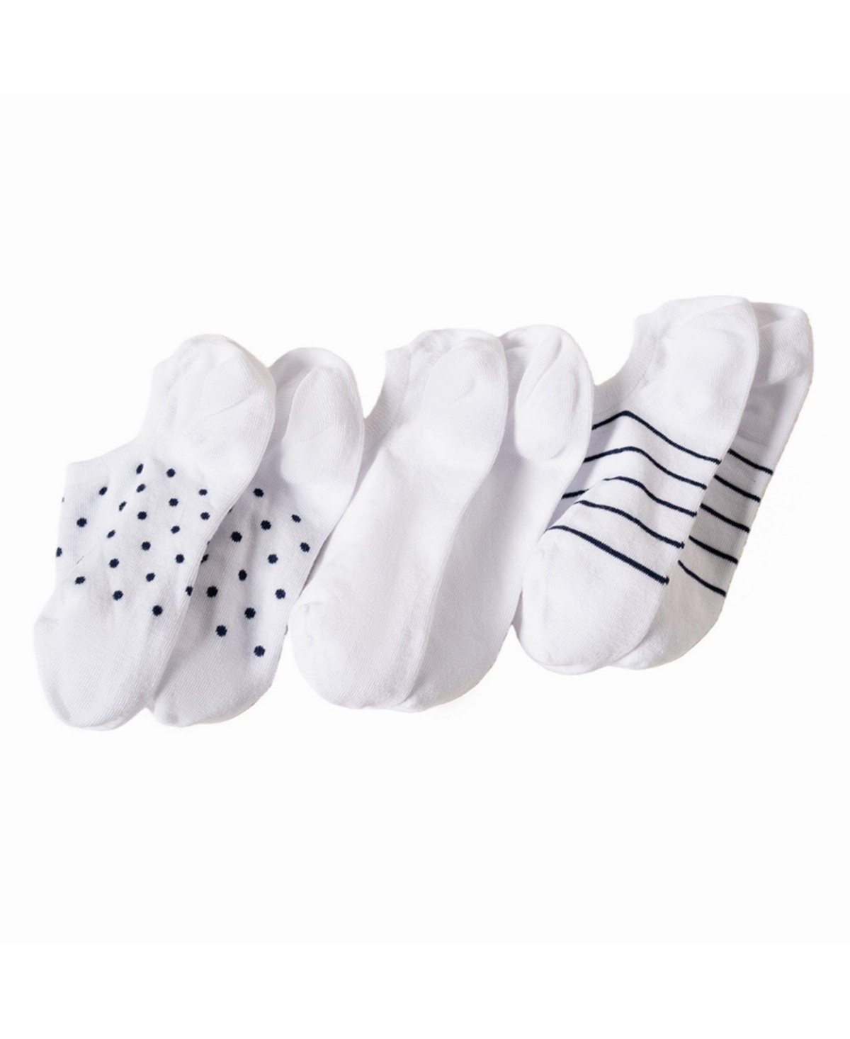 Click here for Lands End Womens 3-Pack Cotton Patterned Sneaker L... prices