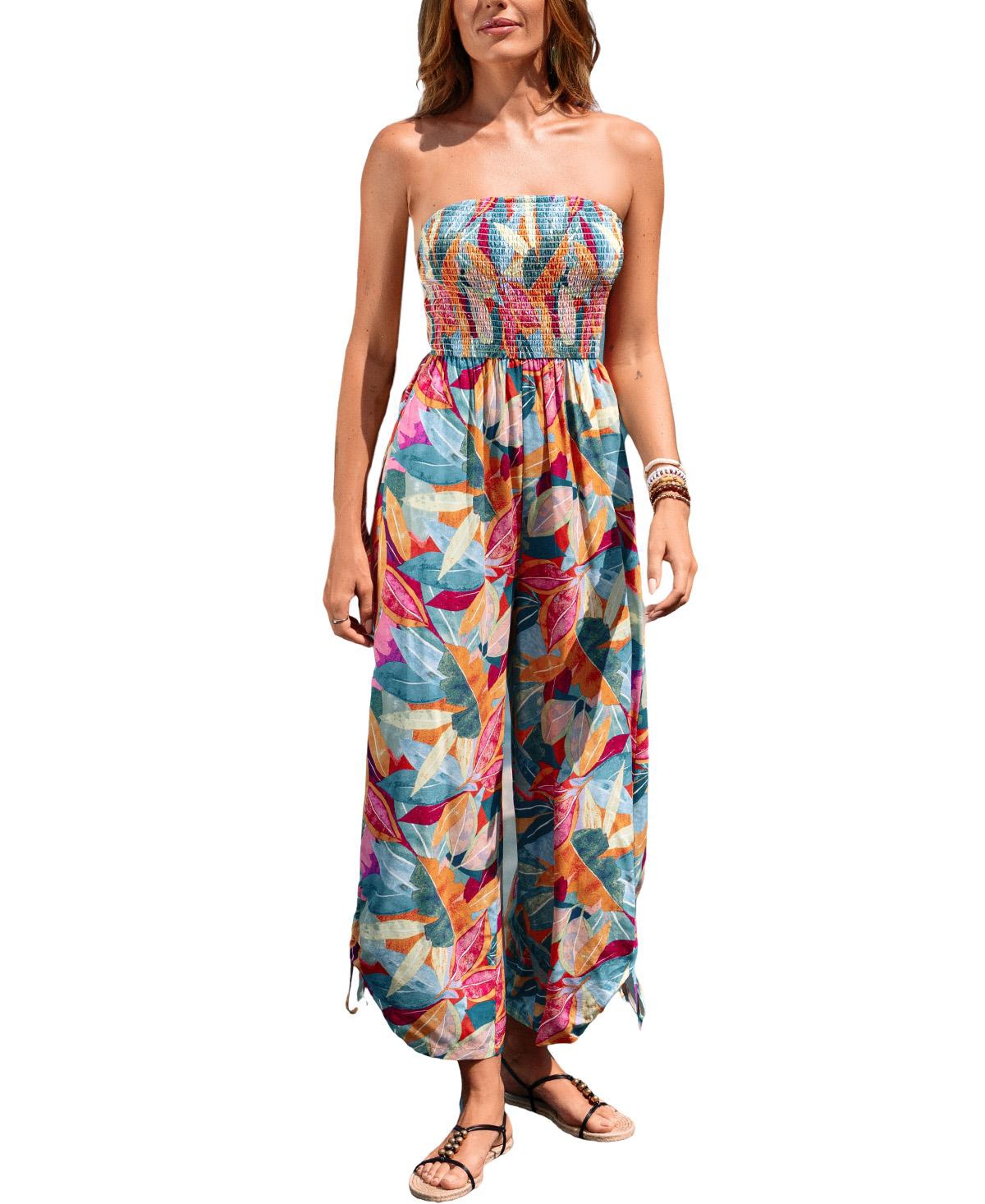 Click here for Cupshe Womens Paradise Found Tropical Jumpsuit - P... prices