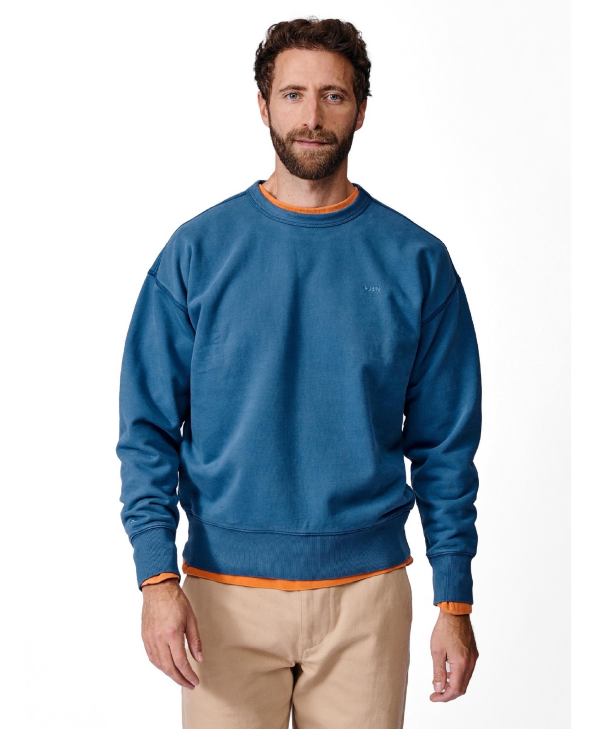 Click here for Aubin Mens Brandon Crew Neck Relaxed Sweatshirt -... prices