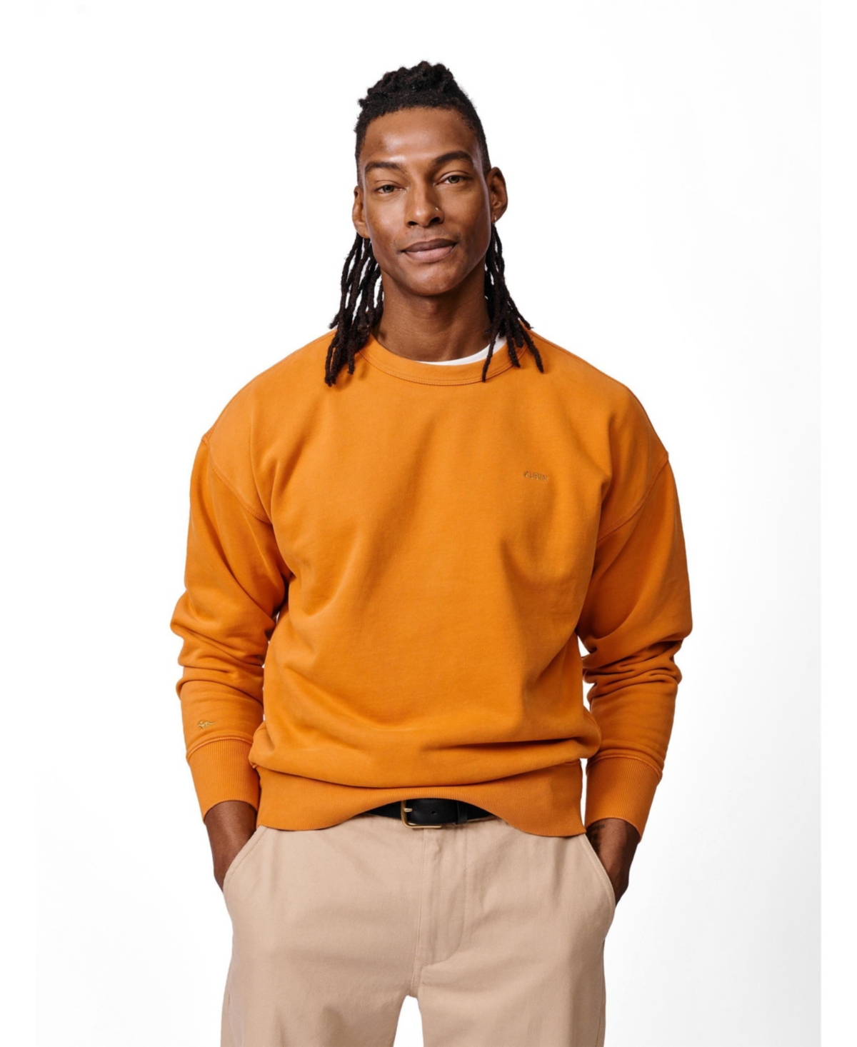 Click here for Aubin Mens Brandon Crew Neck Relaxed Sweatshirt -... prices