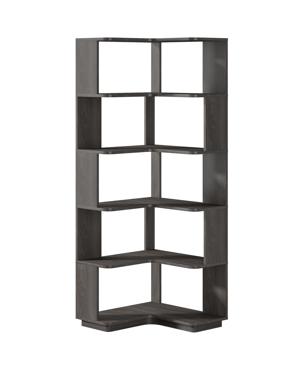Click here for Slickblue Corner Bookcase with 6 Open Storage Shel... prices
