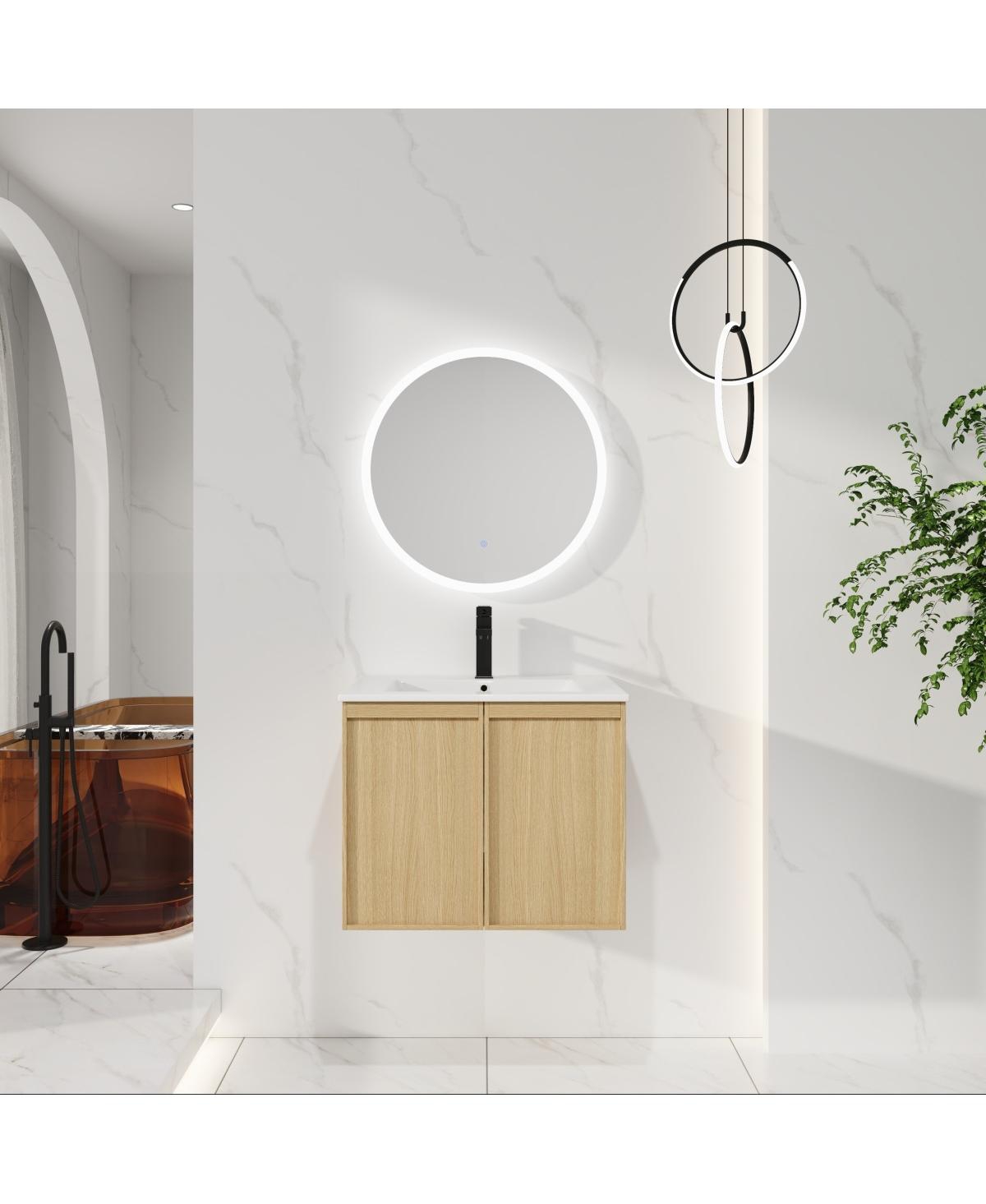 Click here for Sillysis Modern Wall Mounted Bathroom Vanity with... prices