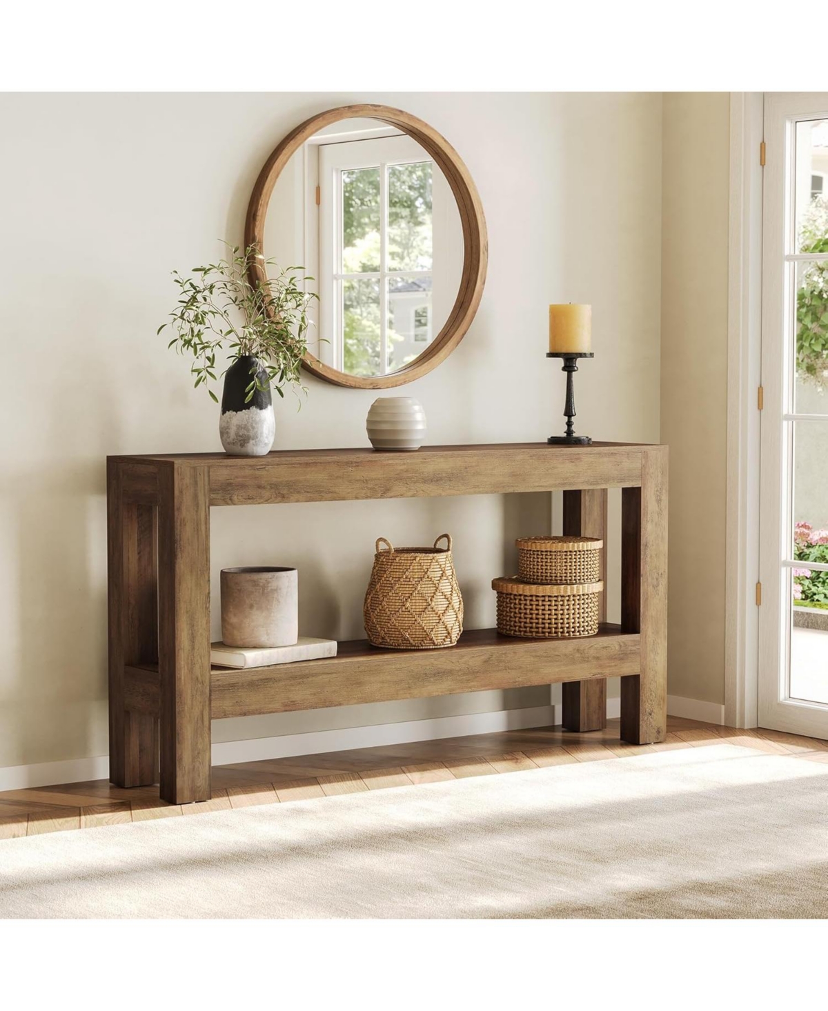 Click here for Tribesigns 63-Inch Wood Entryway Table  Long Farmh... prices