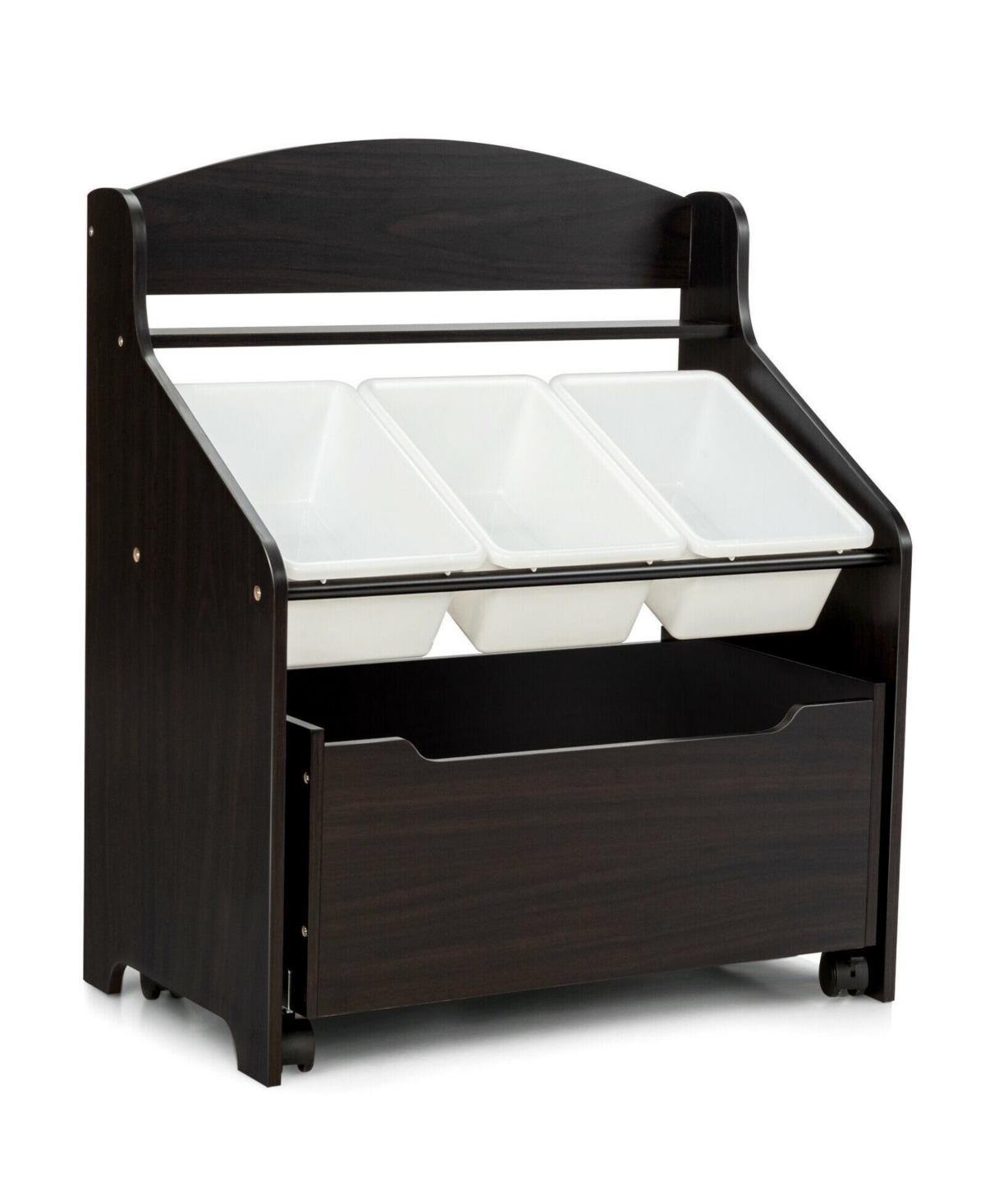 Click here for Slickblue Kids Storage Cabinet with Plastic Bins a... prices