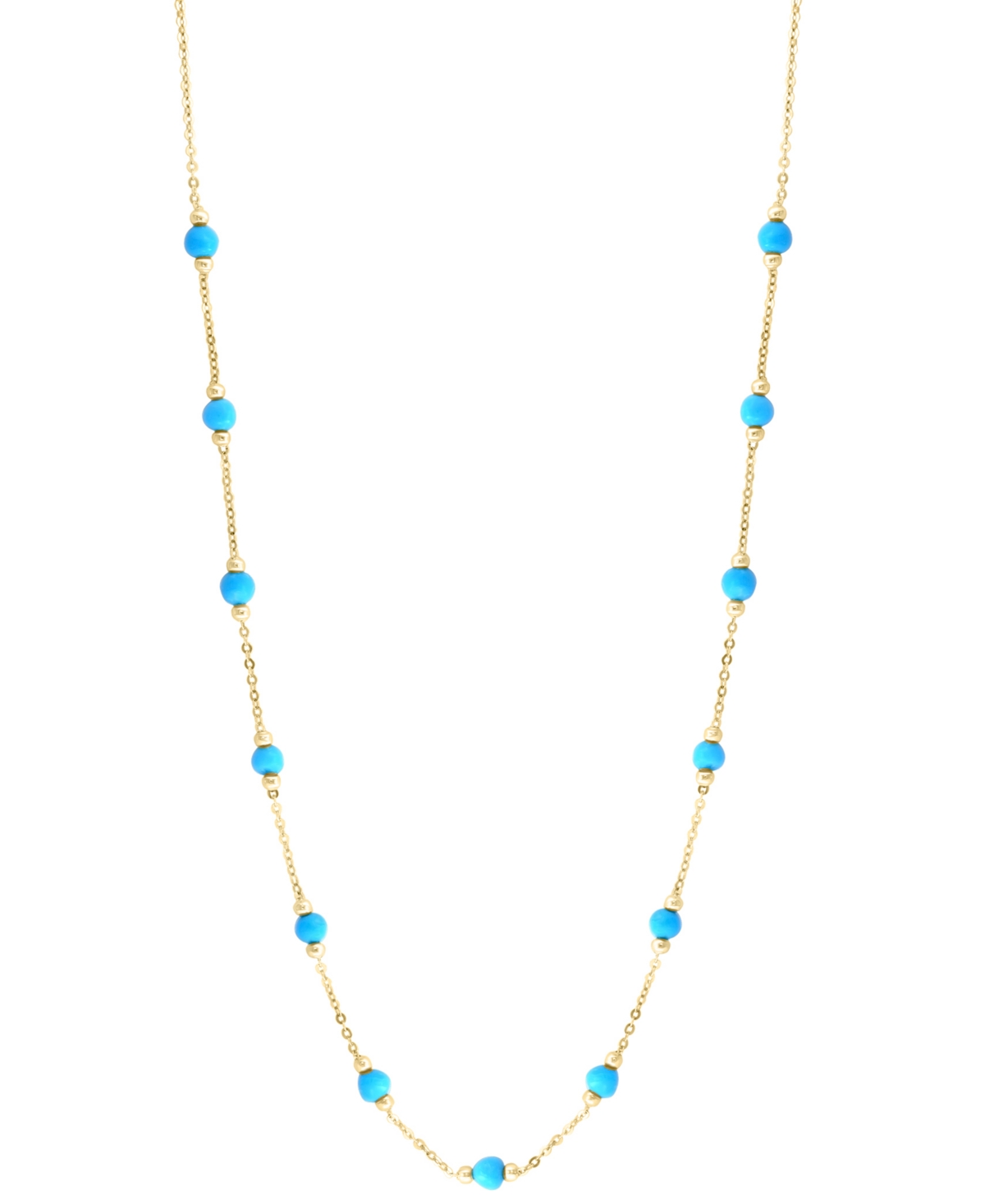 Click here for Effy Collection Turquoise Necklace in 14k Yellow G... prices