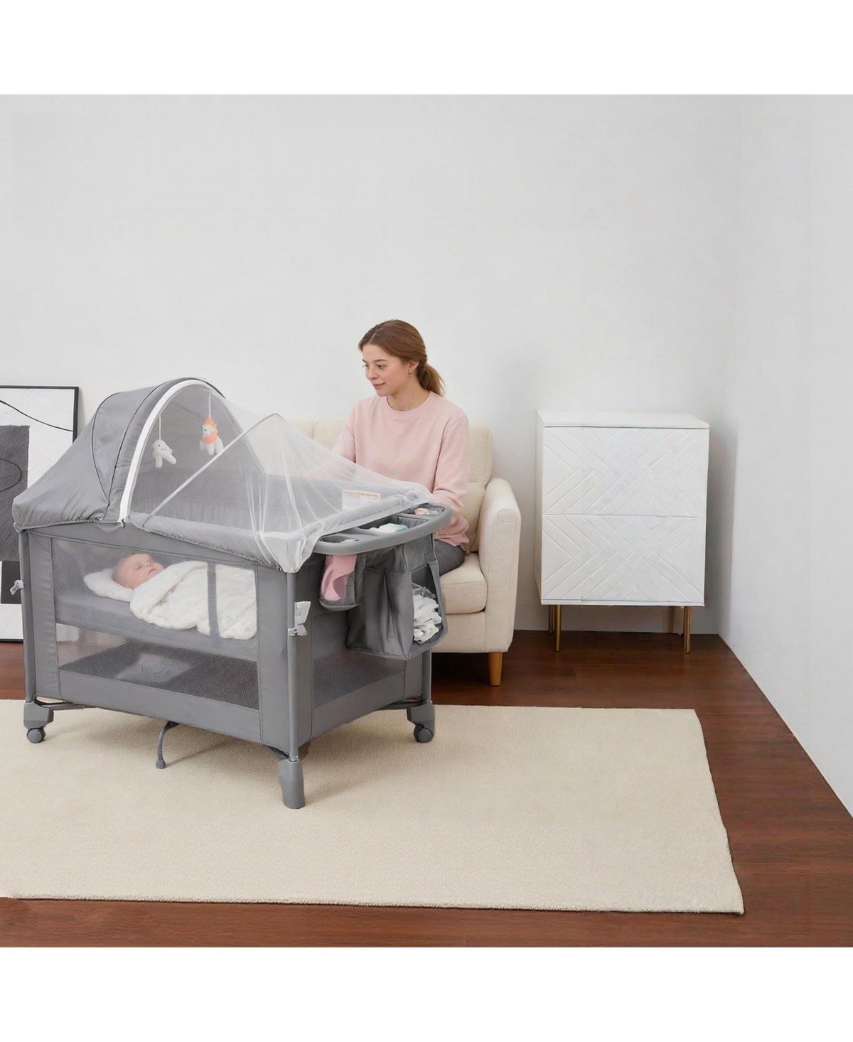 Click here for homfan 41 x 29 x 31 Inches Baby Playard with One-B... prices