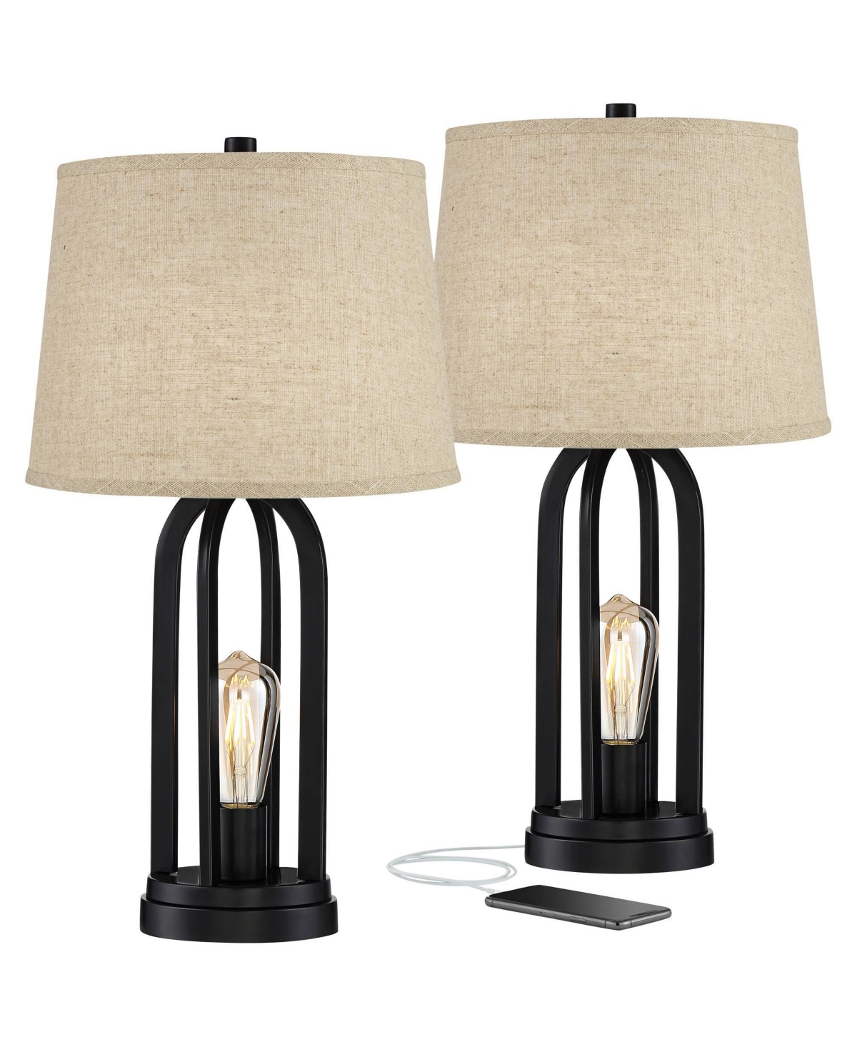 Click here for 360 Lighting Marcel Industrial Table Lamps 24 1/4... prices