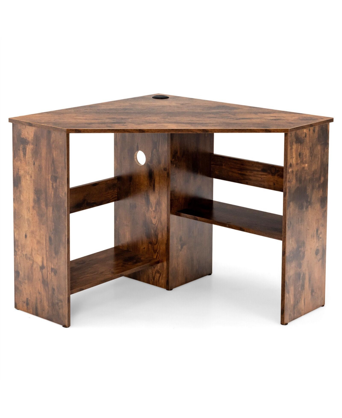 Click here for Gouun Triangle Corner Computer Desk with Storage S... prices