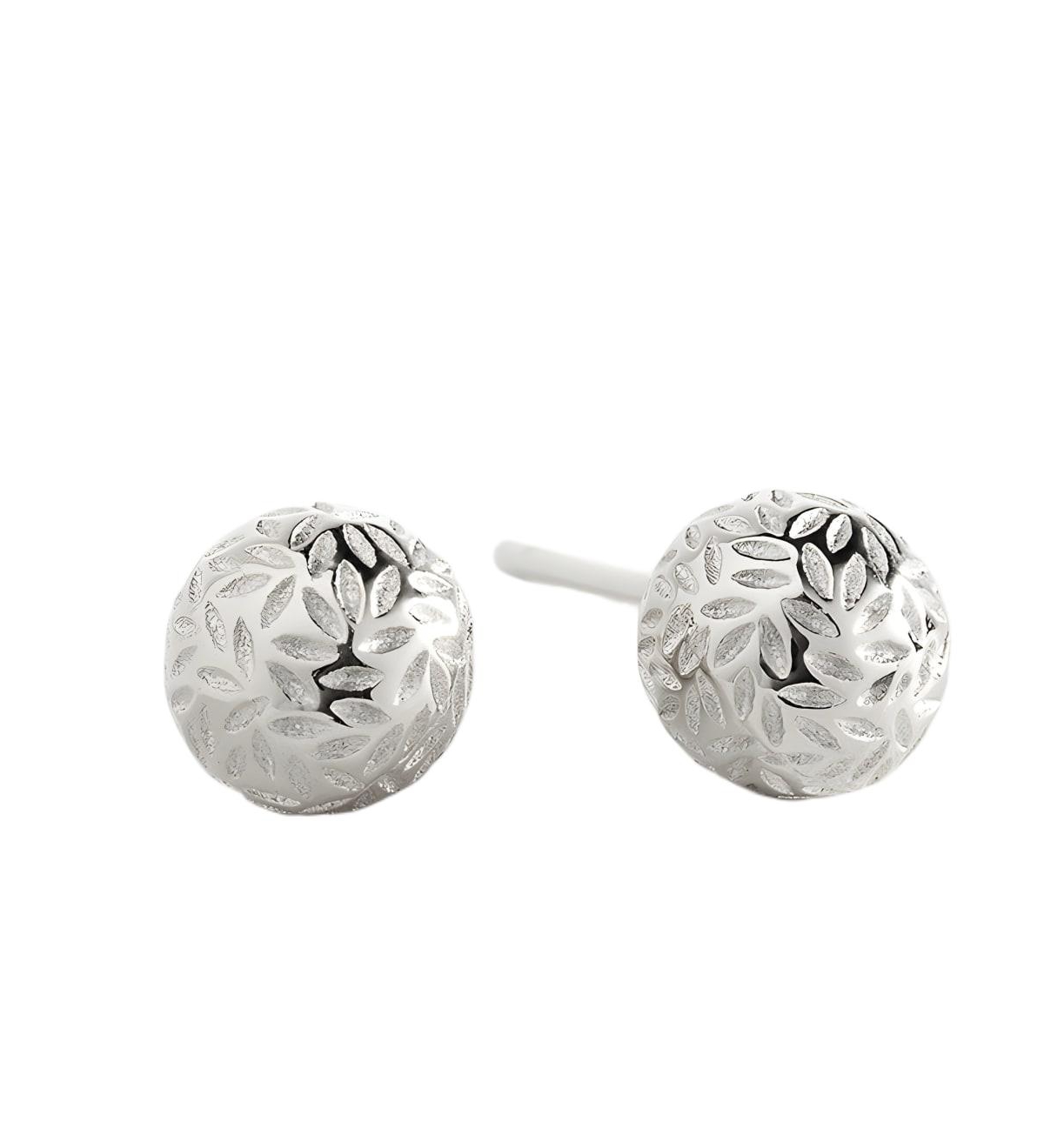 Click here for Mint & Lily Textured Gold Ball Studs - 925 sterlin... prices