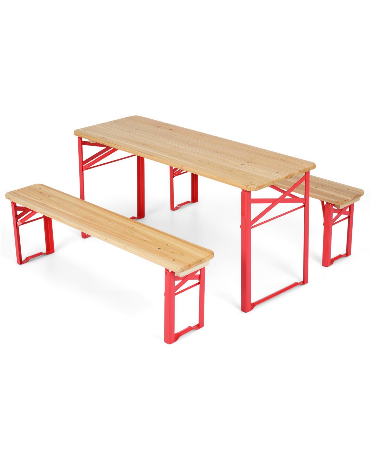 Click here for Costway 43.5 Inch Folding Kids Picnic Table and Be... prices