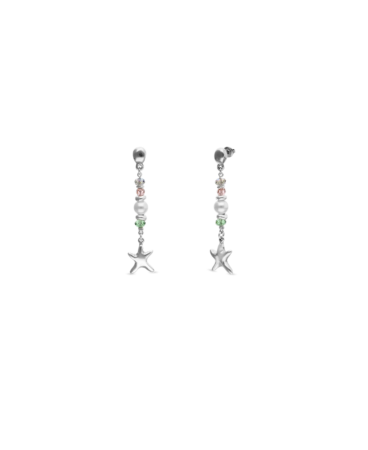 Click here for UNOde50 Long Silver-Tone with Multicolor Faceted C... prices