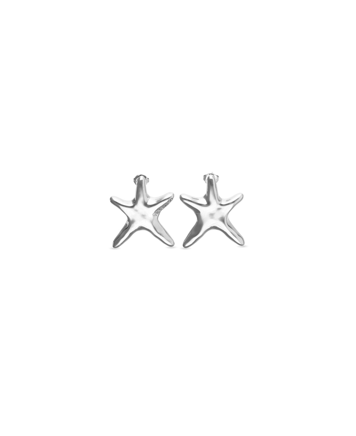 Click here for UNOde50 Medium Silver-tone Star Earrings prices