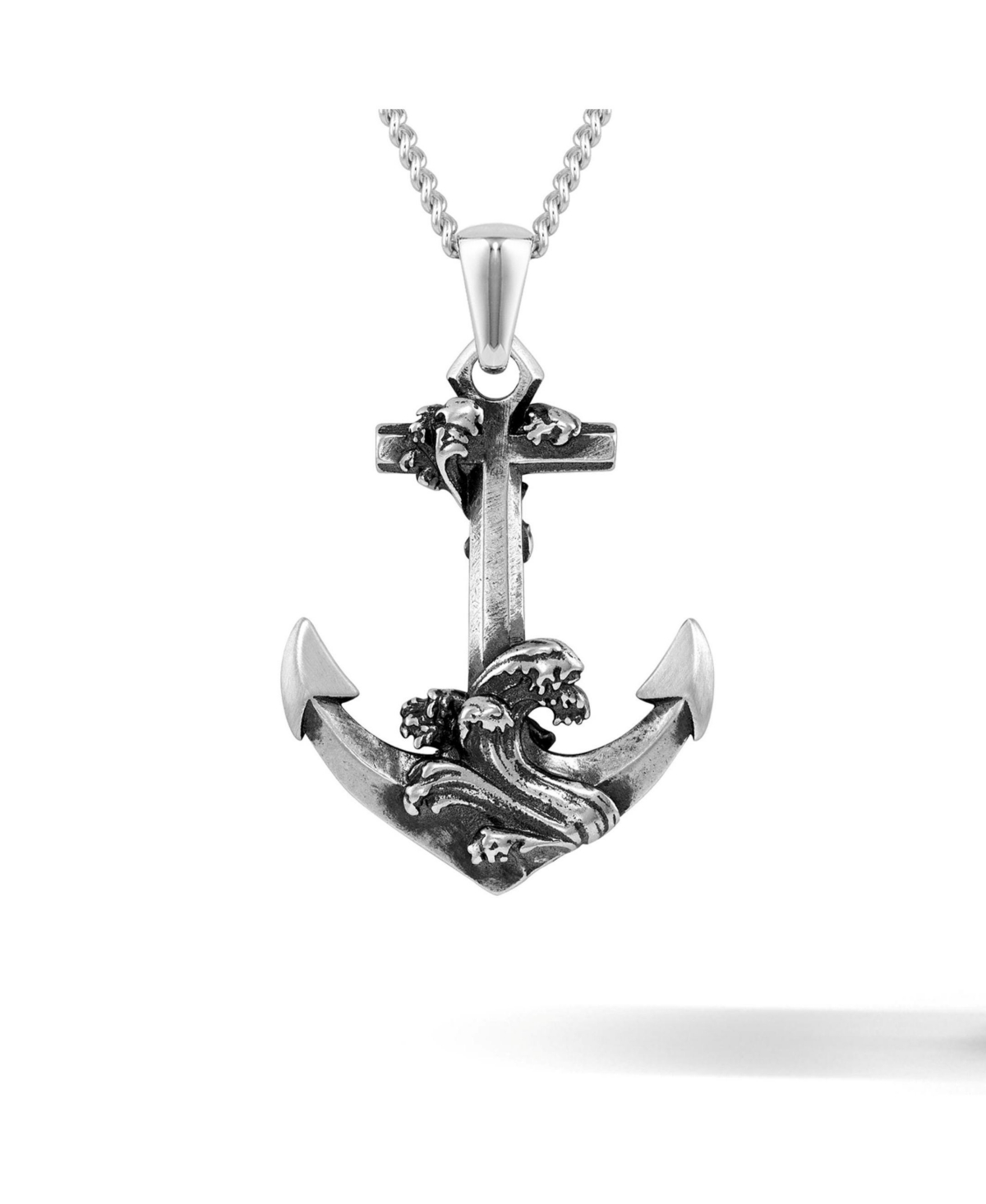 Click here for Vincero Waves Anchor Pendant 21" Chain - Ster... prices