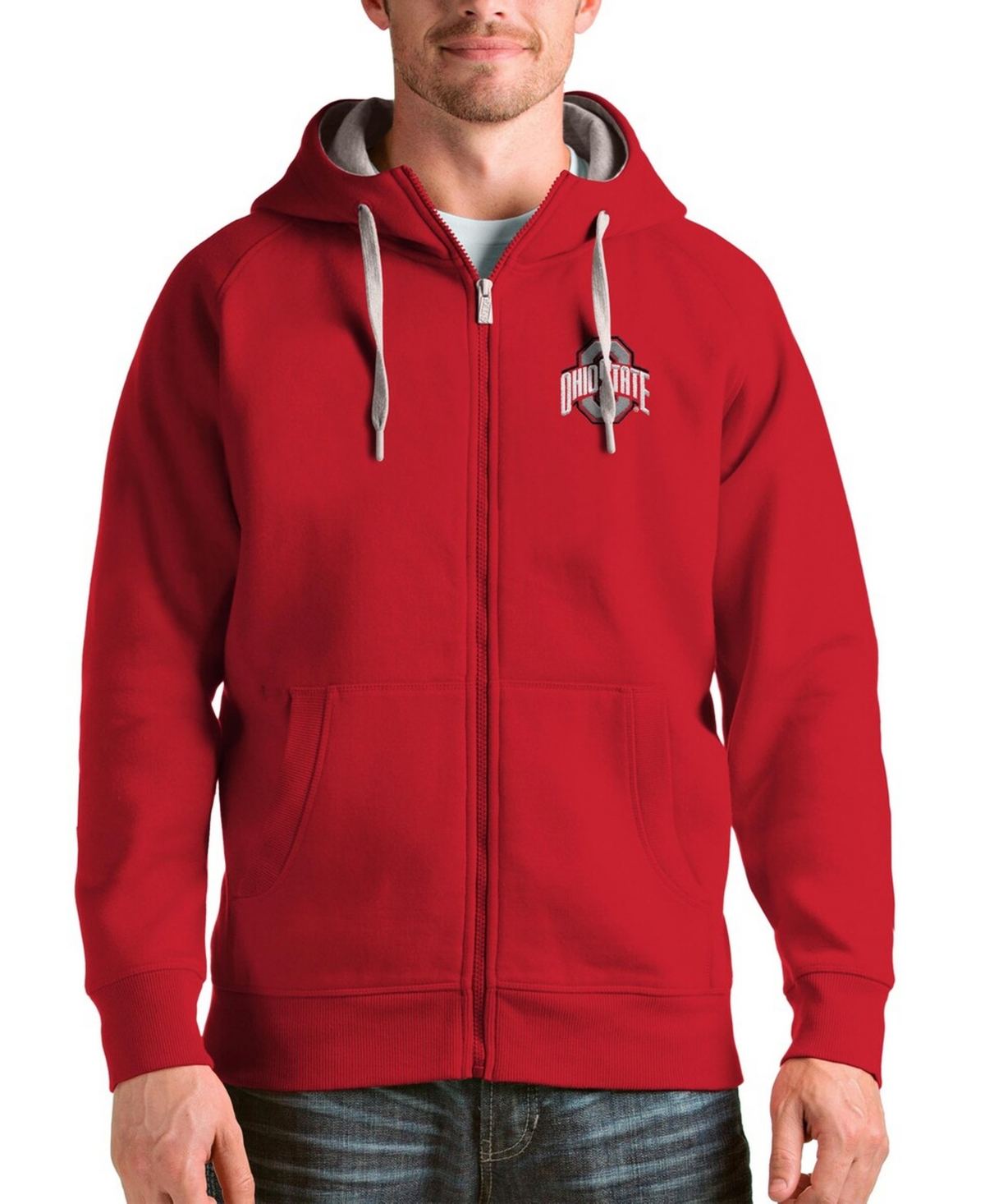 Click here for Antigua Mens Scarlet Ohio State Buckeyes Victory F... prices