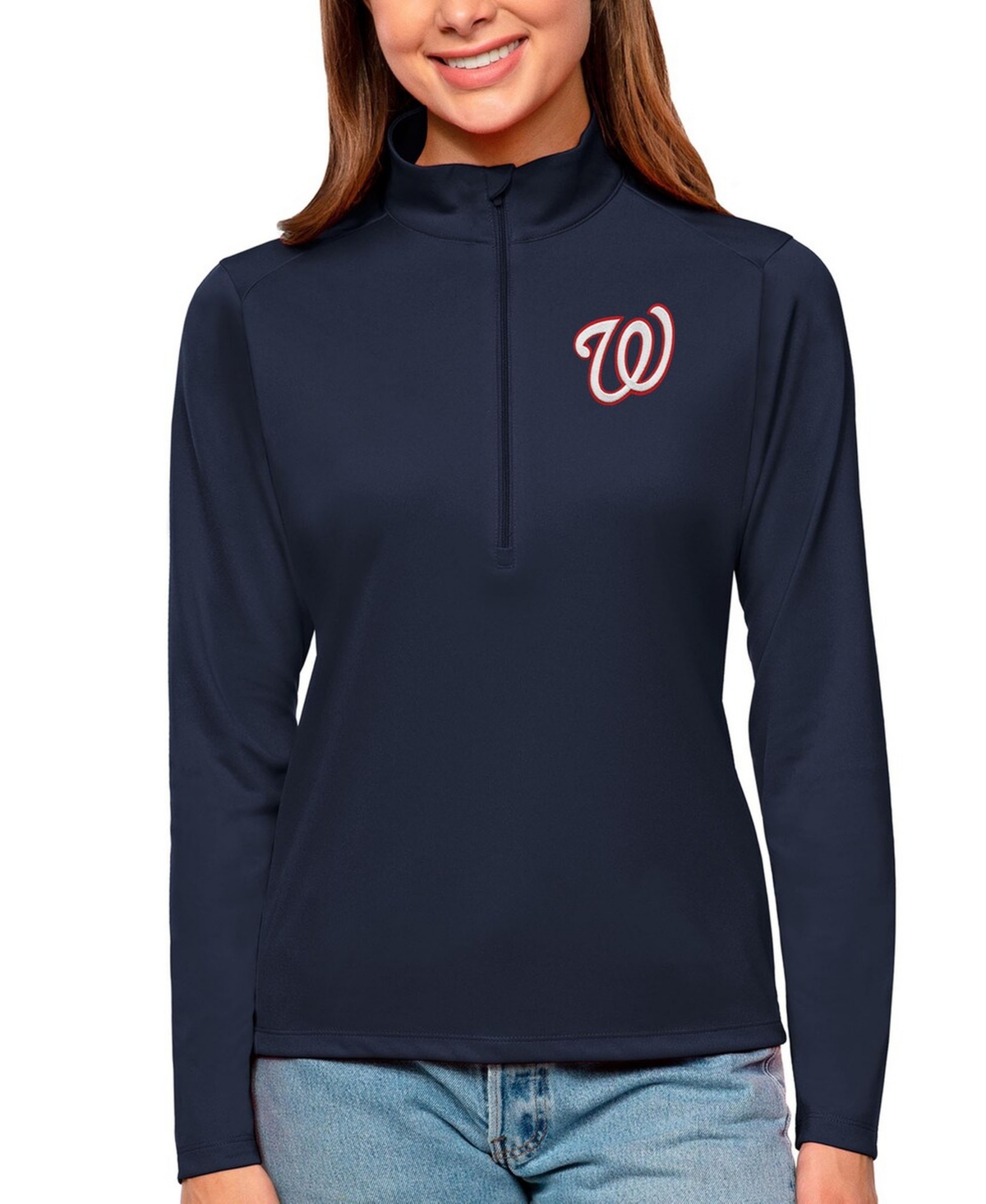Click here for Antigua Womens Navy Washington Nationals Tribute Q... prices