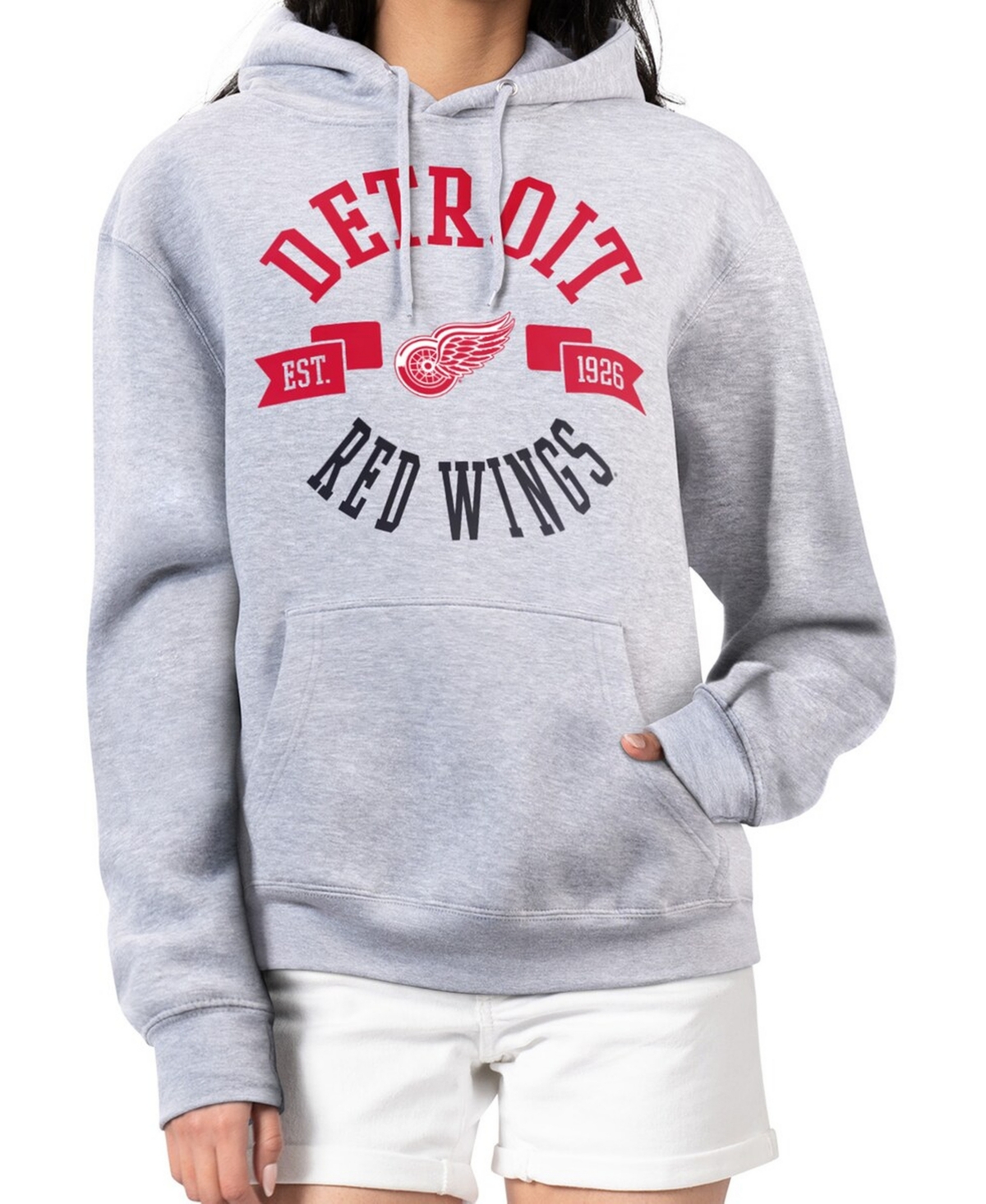 Click here for G-iii 4Her by Carl Banks Womens Heather Gray Detro... prices