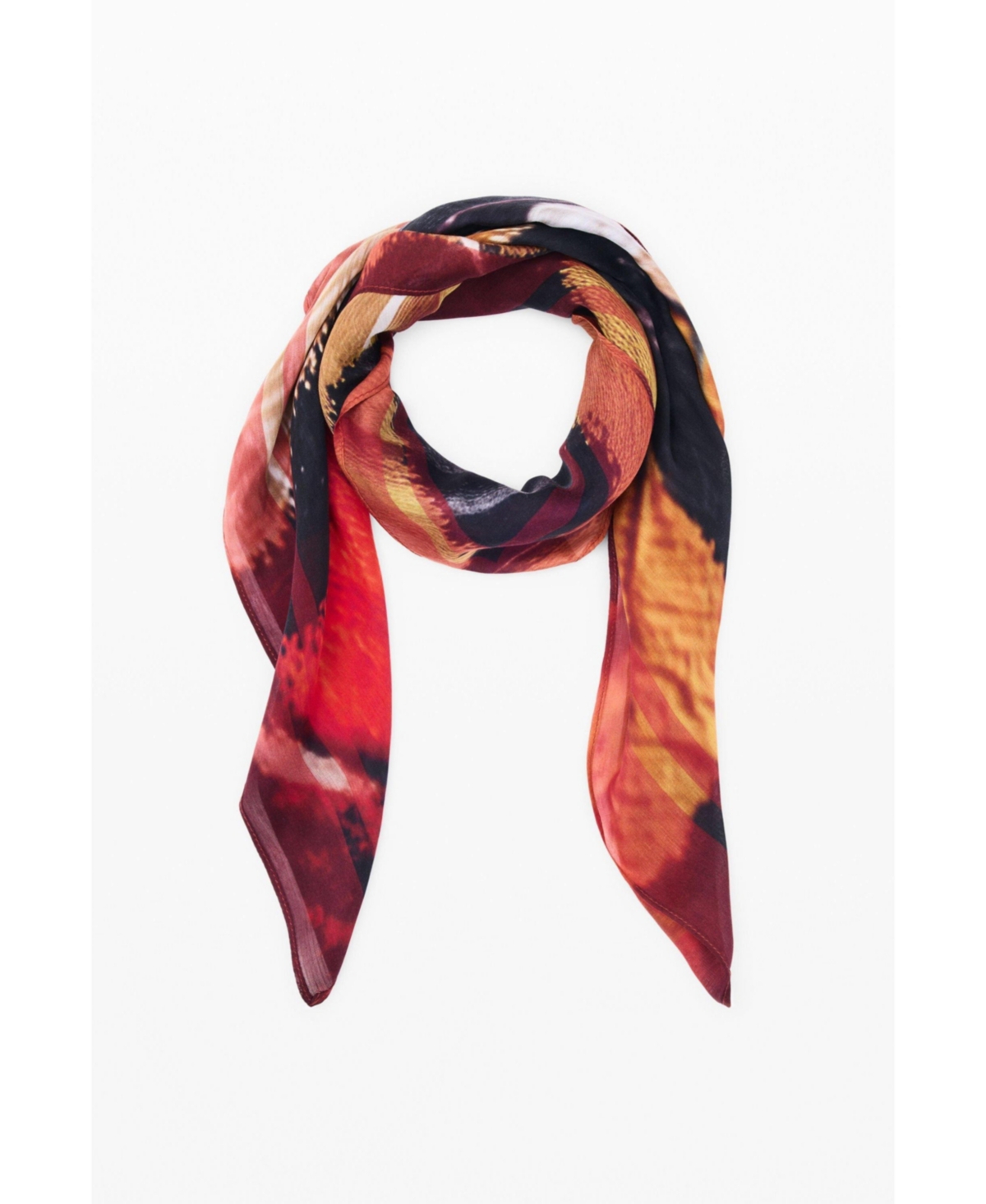 Click here for Desigual Womens Butterfly scarf - Multi prices