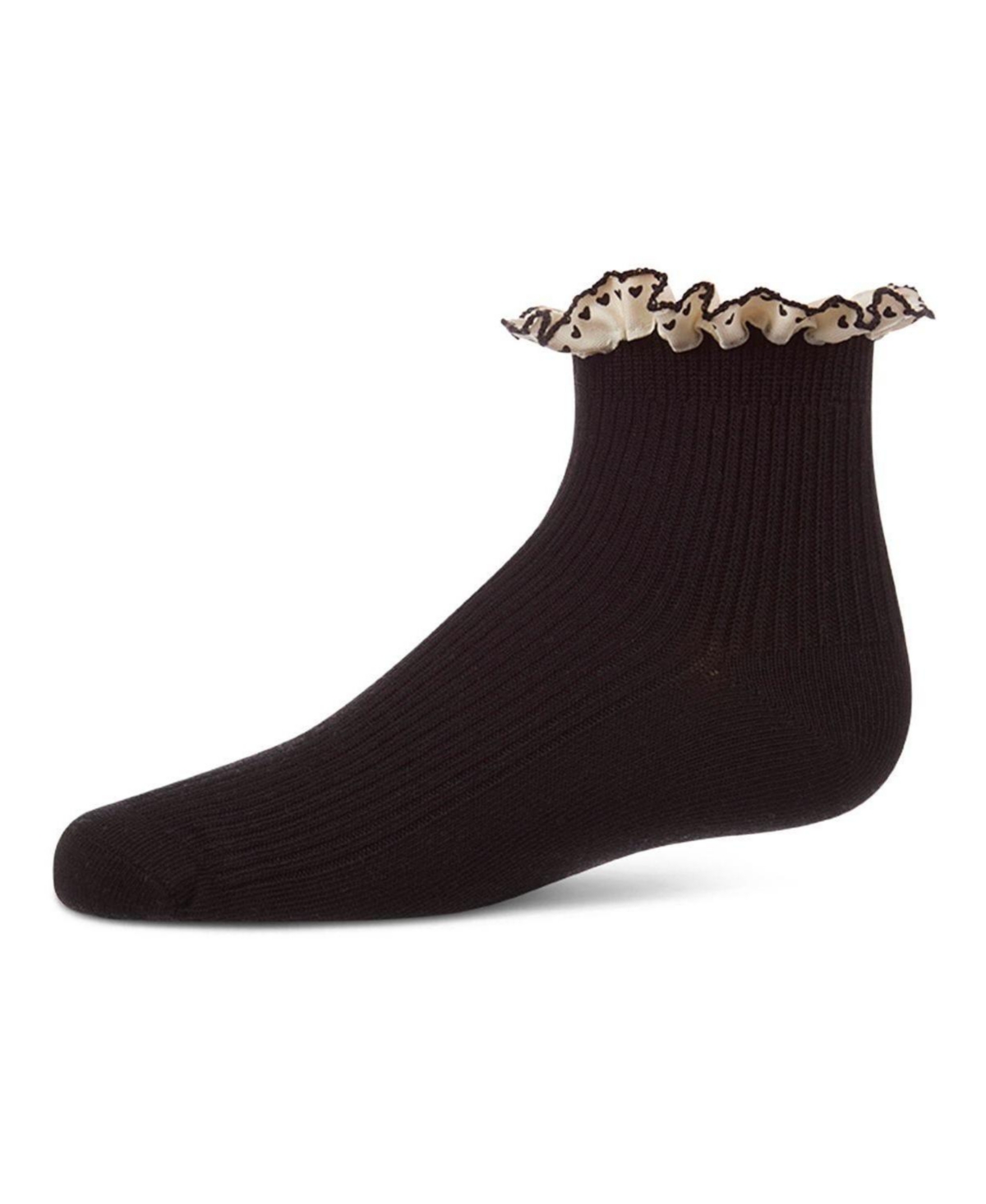 Click here for MeMoi Baby Girls Ribbed Cotton-Rich Ankle Sock wit... prices