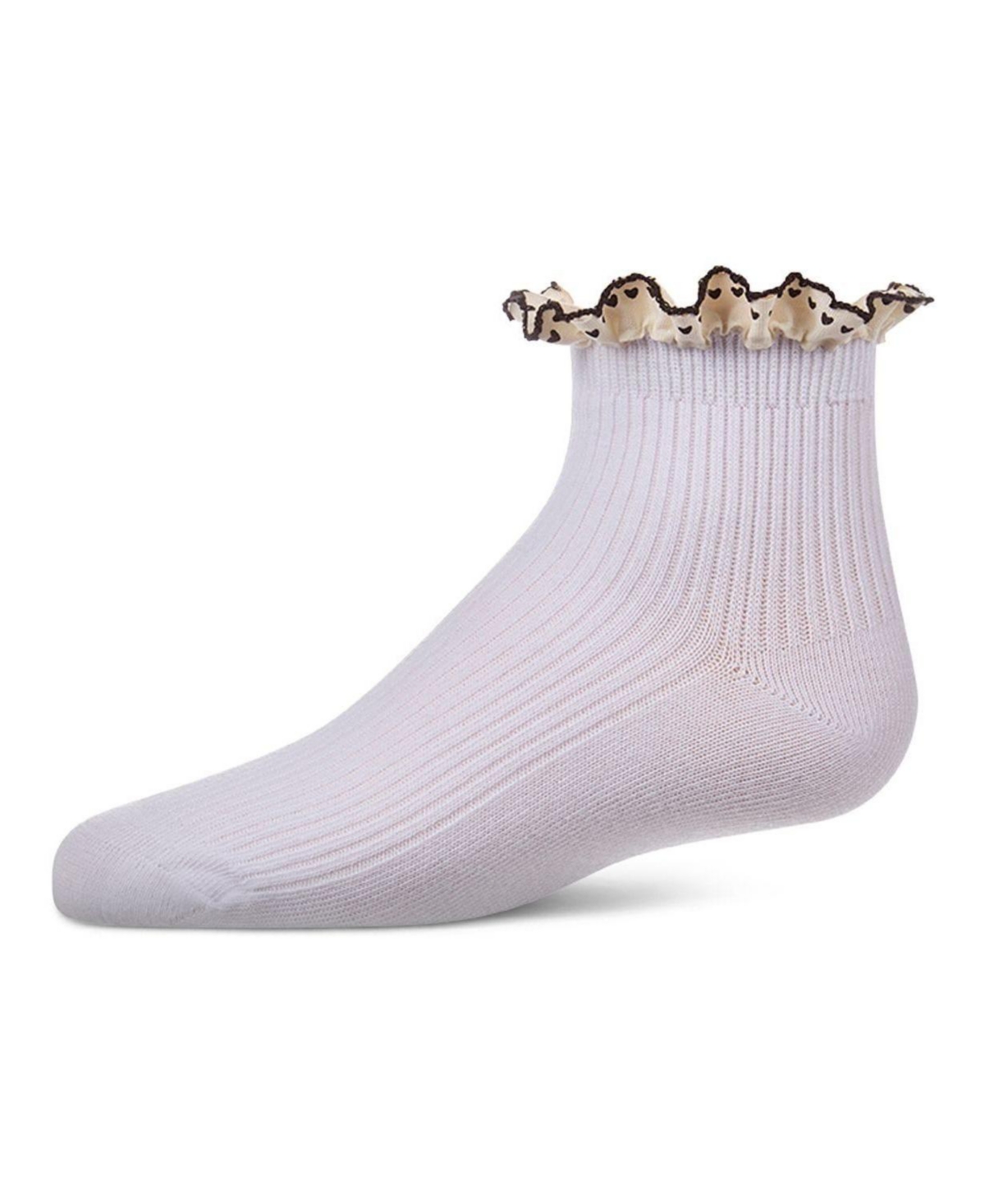 Click here for MeMoi Baby Girls Ribbed Cotton-Rich Ankle Sock wit... prices