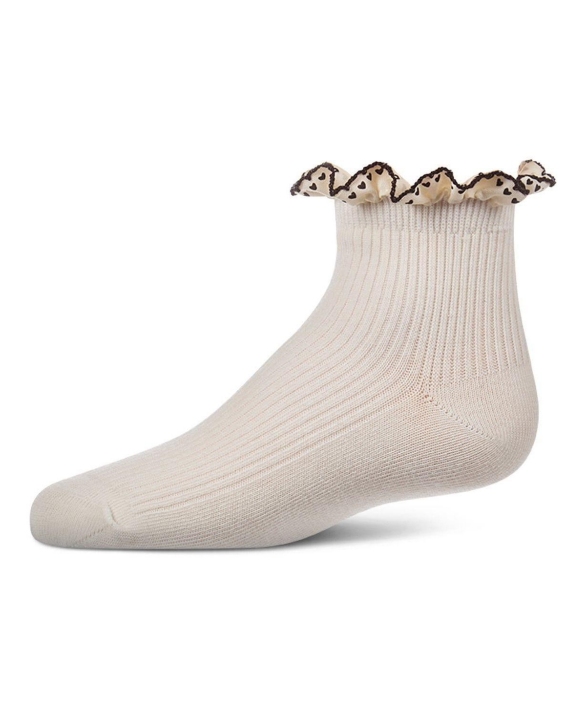 Click here for MeMoi Baby Girls Ribbed Cotton-Rich Ankle Sock wit... prices