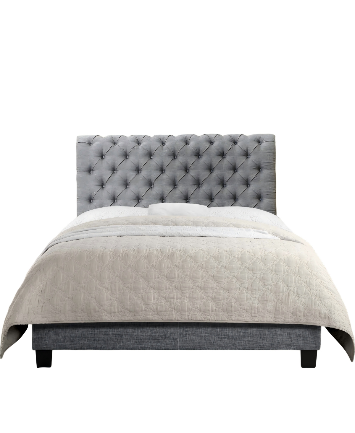 Click here for Boyel Living Luxury Upholstered Bed Frame with Tuf... prices