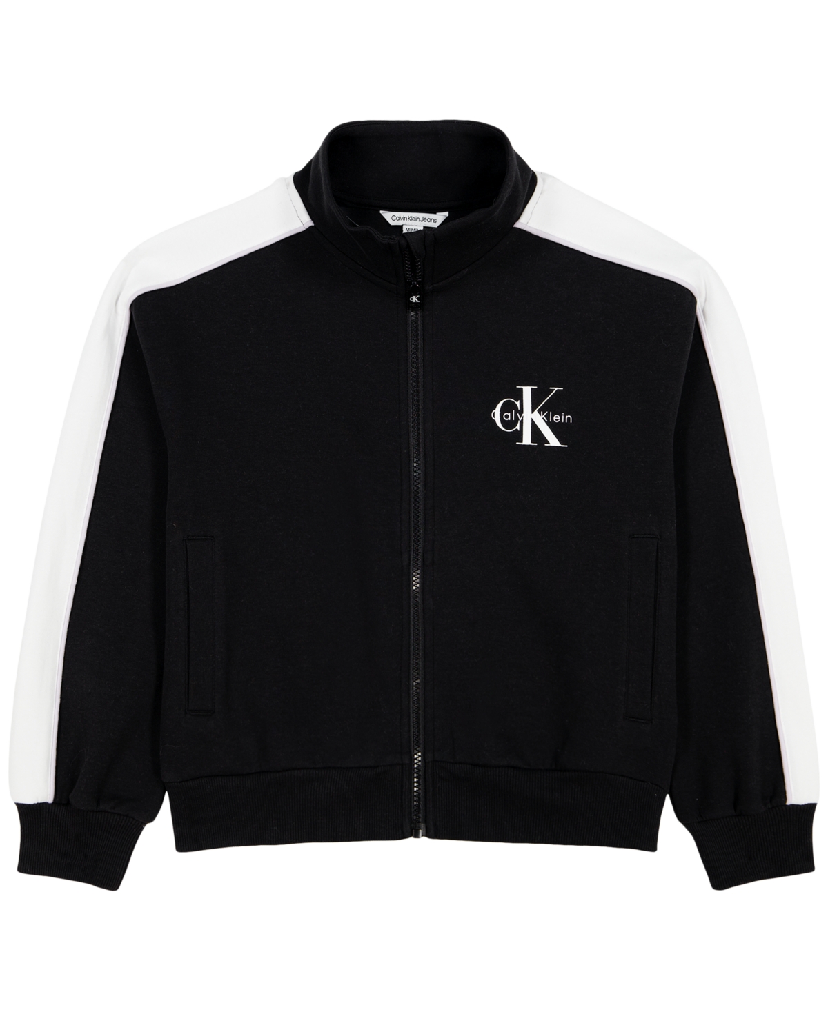 Click here for Calvin Klein Girls 7-16 Full-Zip Track Jacket - Bl... prices