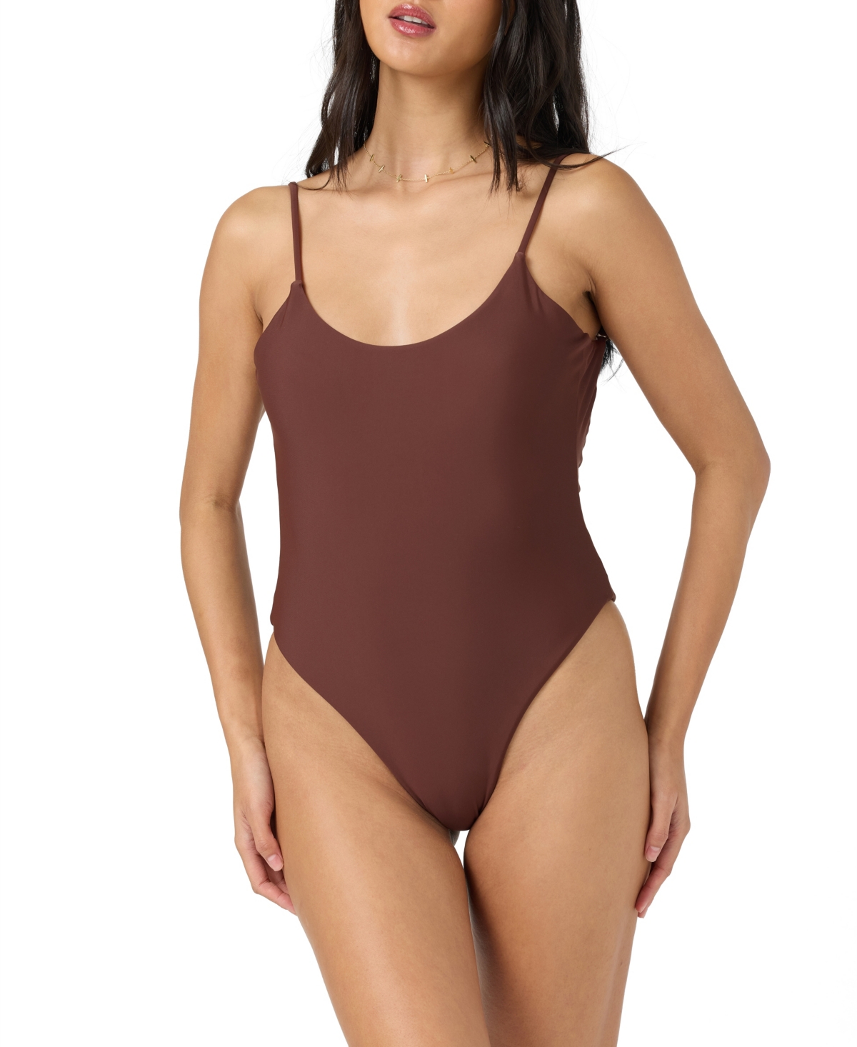 Click here for ONeill Juniors Solid Scoop Front One-Piece Swimsui... prices