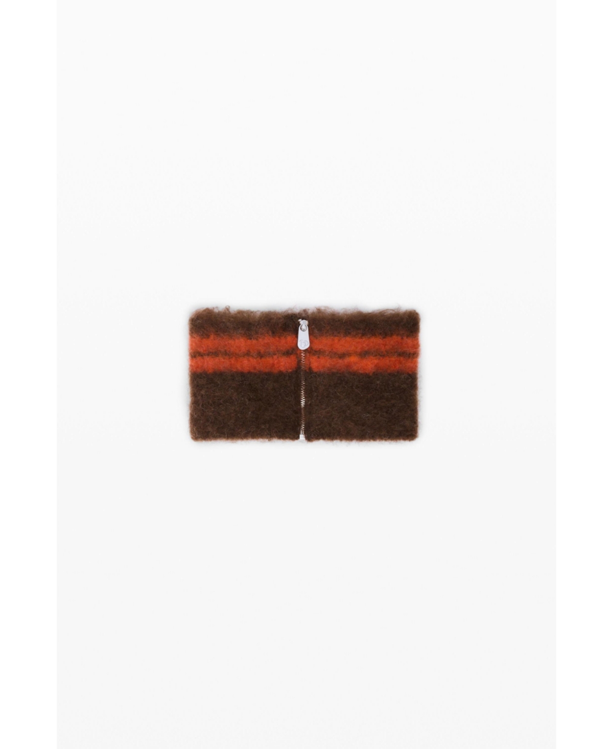 Click here for Desigual Womens Zipper knit scarf - Dark brown prices
