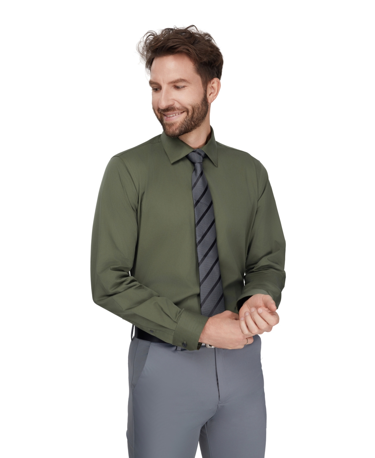 Click here for Alfani Mens Long-Sleeve Solid Dress Shirt  Macys E... prices