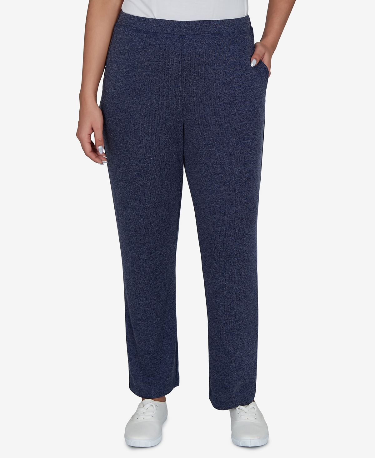 Click here for Alfred Dunner Womens Brushed Heather Pull-On Pants... prices