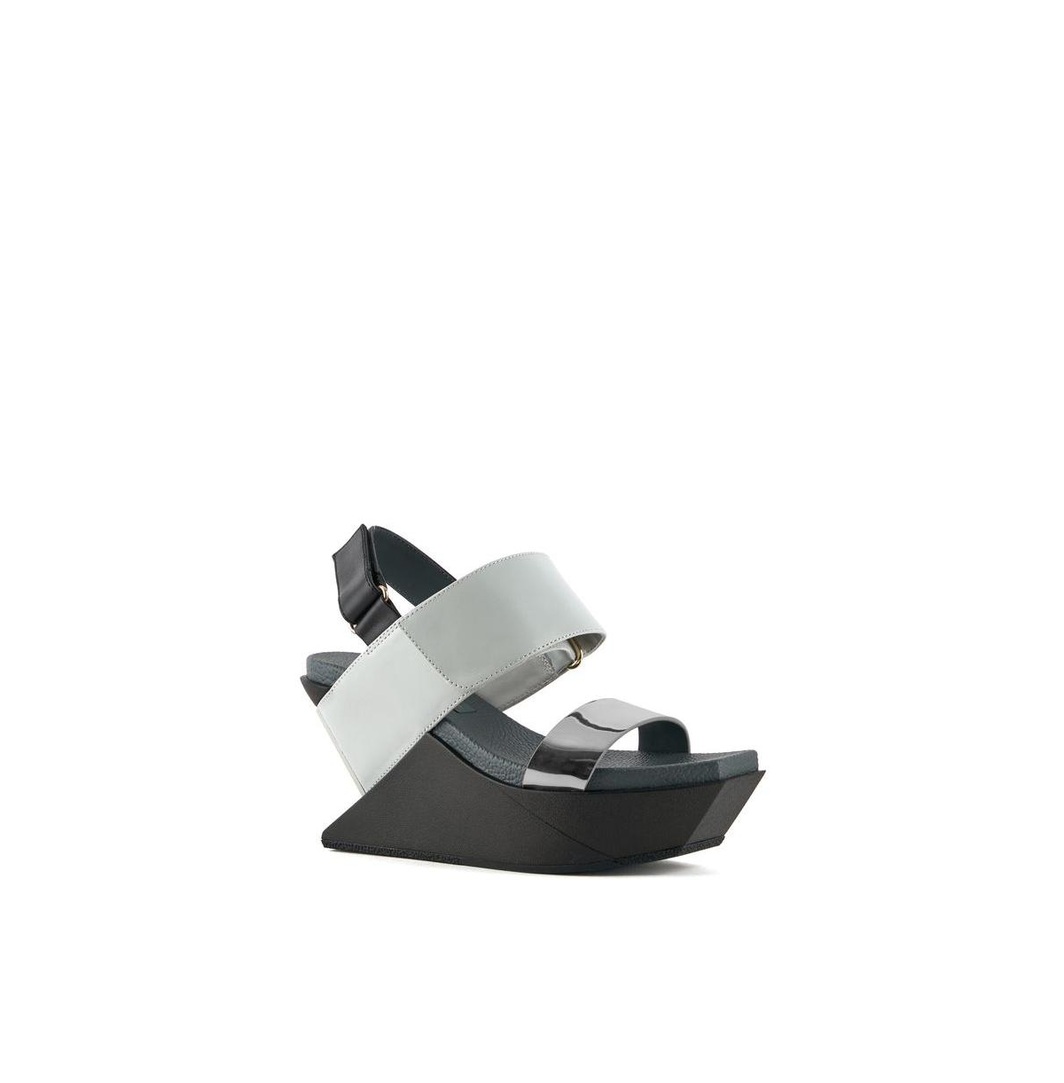 Click here for United Nude Womens Delta Wedge Sandal - Steel prices