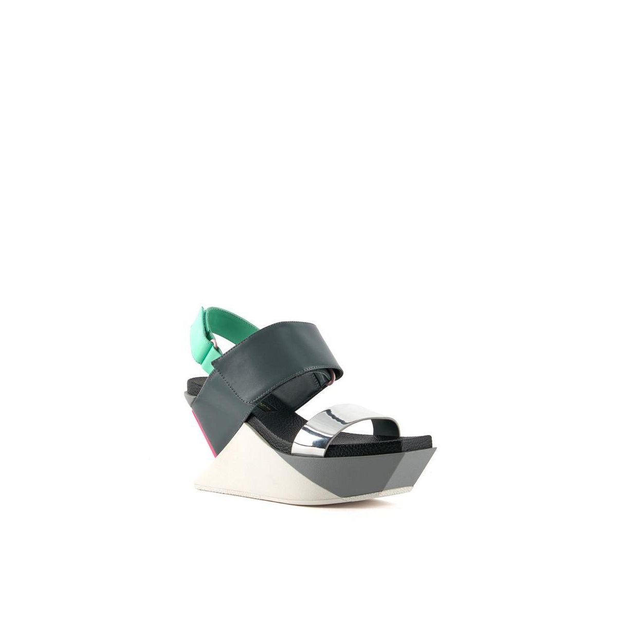 Click here for United Nude Womens Delta Wedge Sandal - Nebula prices