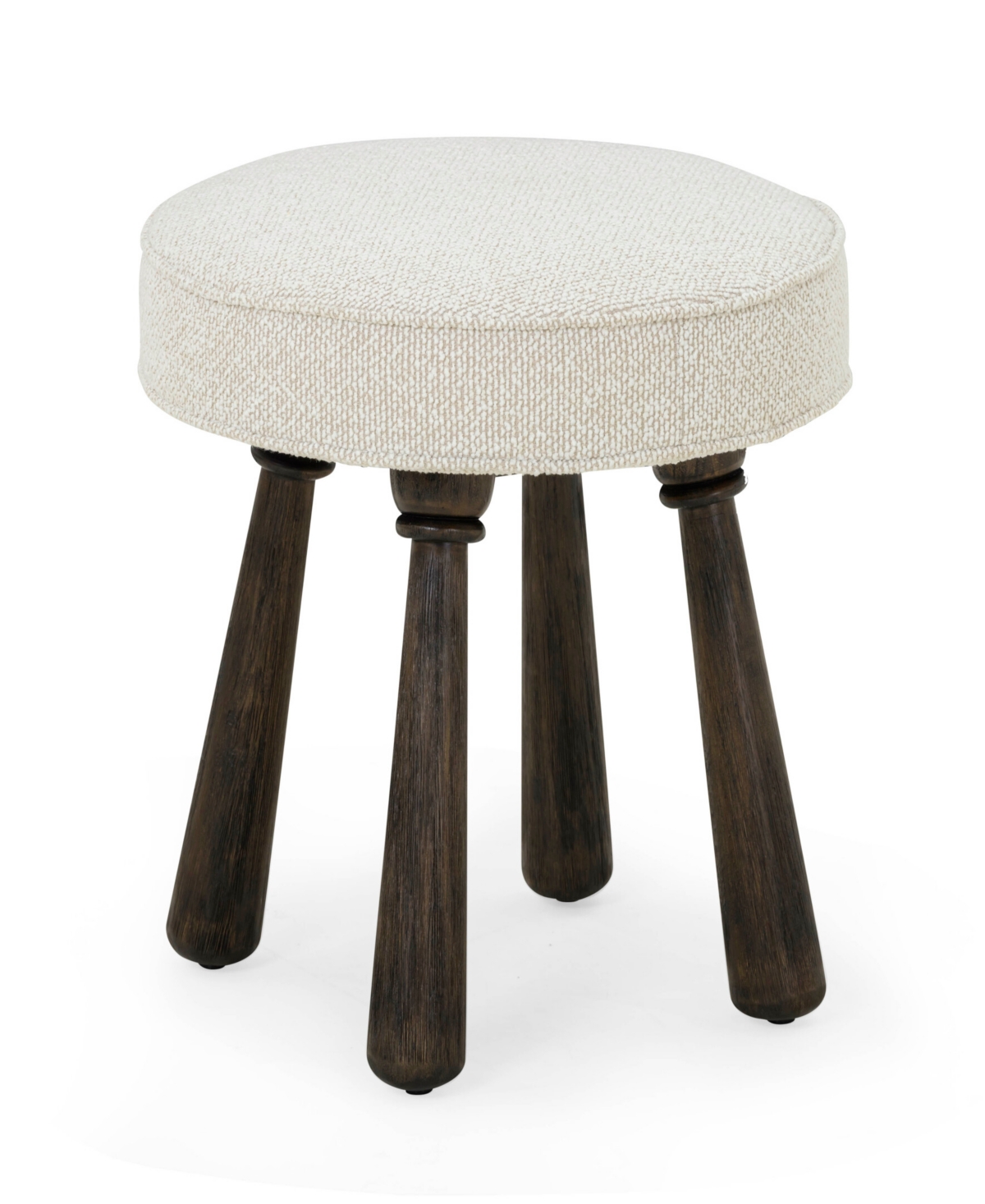Click here for Tov Furniture Pookie 19.5 Boucle Accent Stool - Cr... prices
