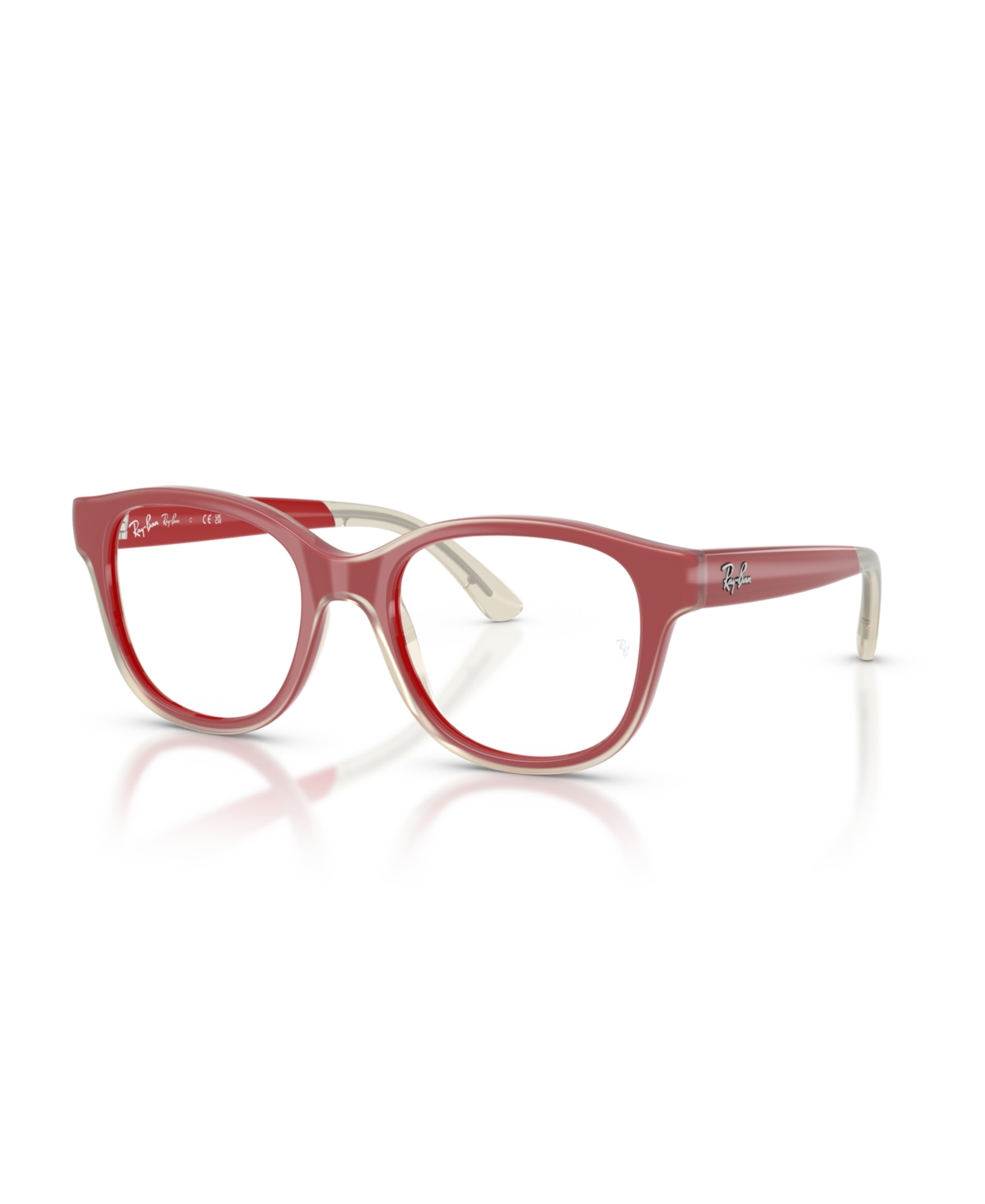 Click here for Ray-Ban Jr Child Eyeglasses  RB1950 - Red On Trans... prices