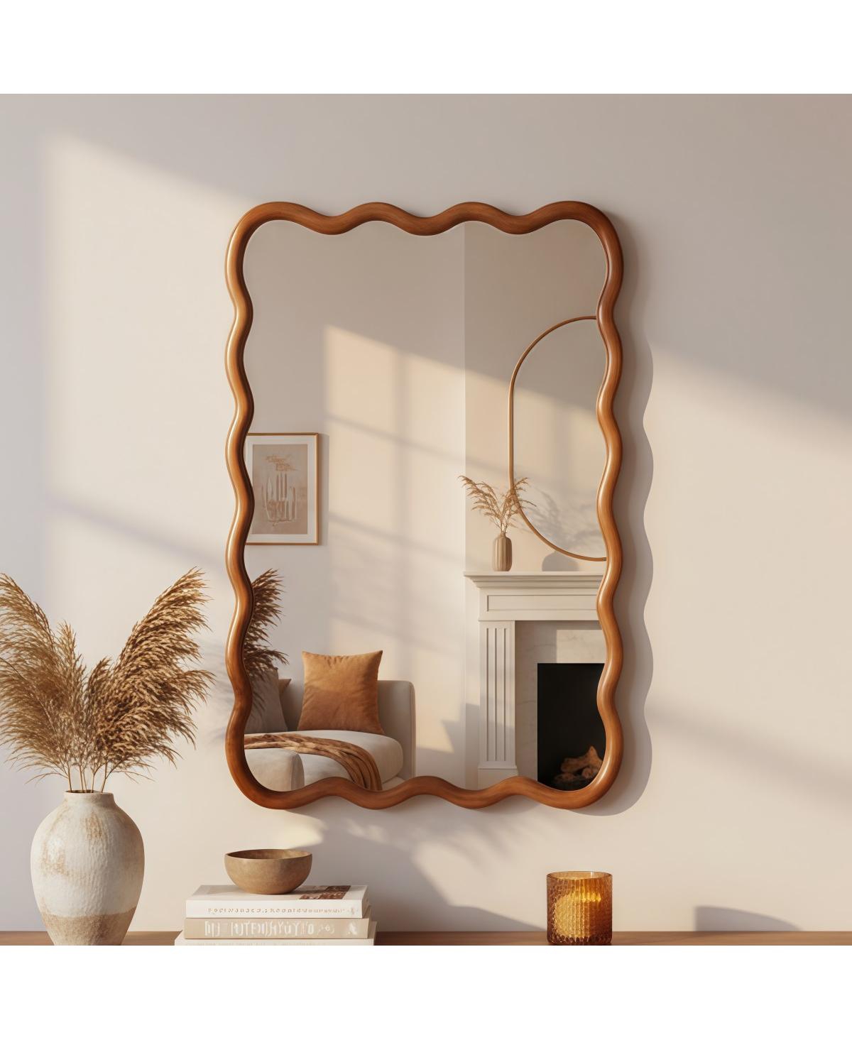 Click here for Laoties 24 x 36 Wavy Rectangle Wall Mirror  Modern... prices