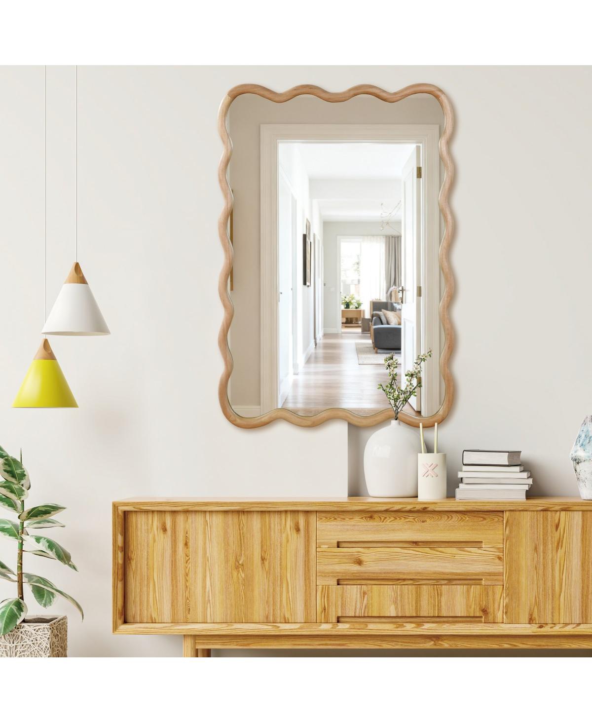 Click here for Laoties 24 x 36 Wavy Rectangle Wall Mirror  Modern... prices