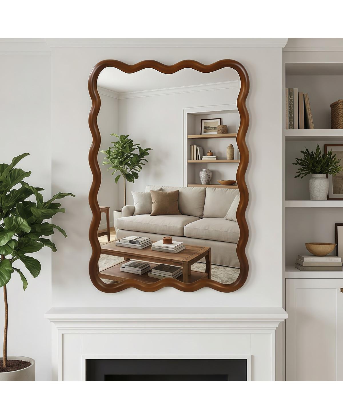 Click here for Laoties 24 x 36 Wavy Rectangle Wall Mirror  Modern... prices